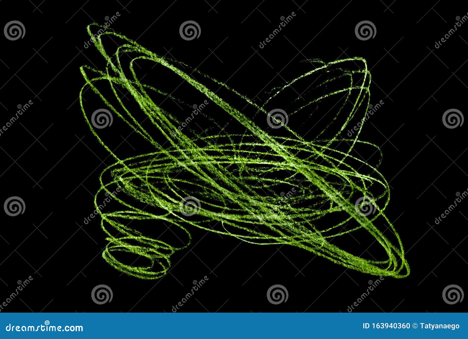 Green crayon drawing stock illustration. Illustration of mark - 163940360