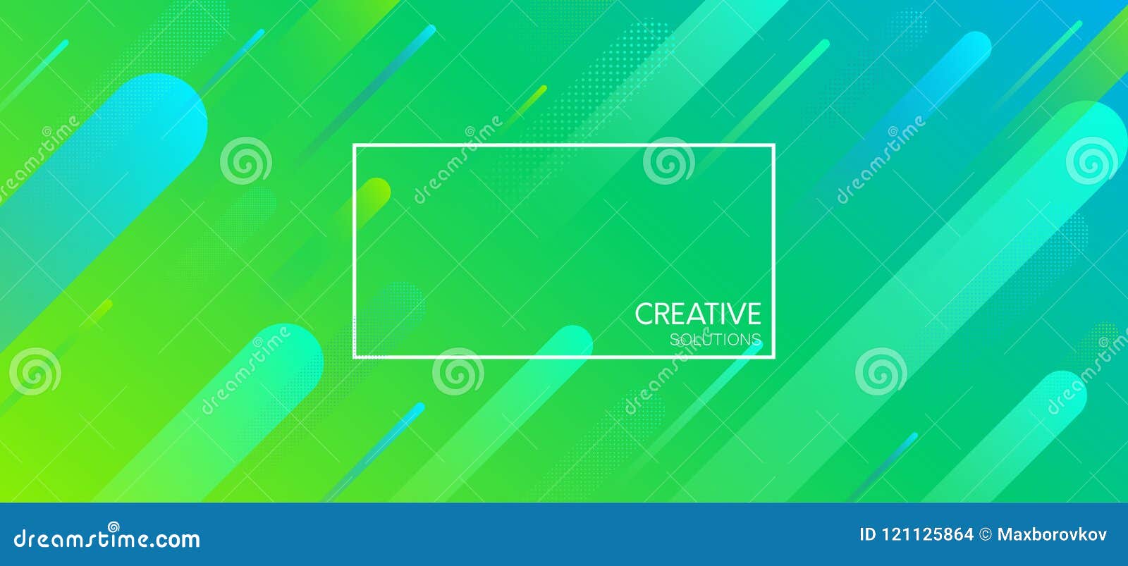 Green Creative Solutions Background with Geometric Pattern. Stock ...