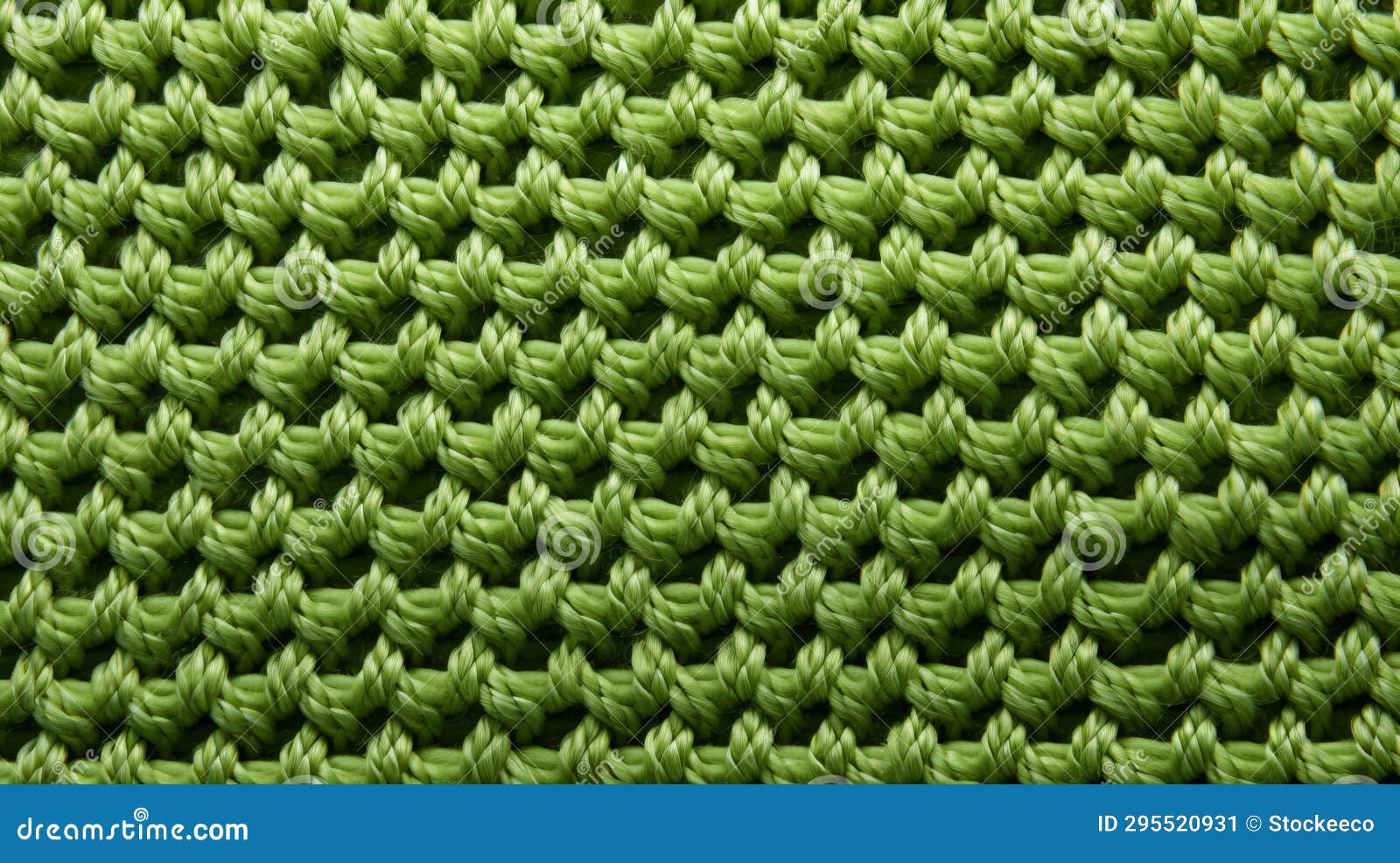 Green Crochet Tie With Canvas Texture And Mesh Pattern Royalty-Free ...