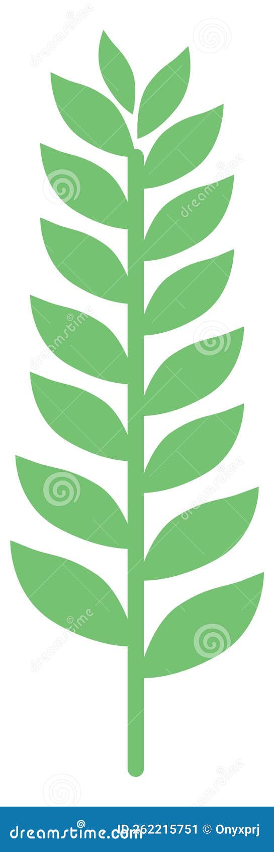 Green Crop Ear Icon. Natural Grain Silhouette Stock Vector ... Green Crop Ear Icon. Natural Grain Silhouette Stock Vector ...