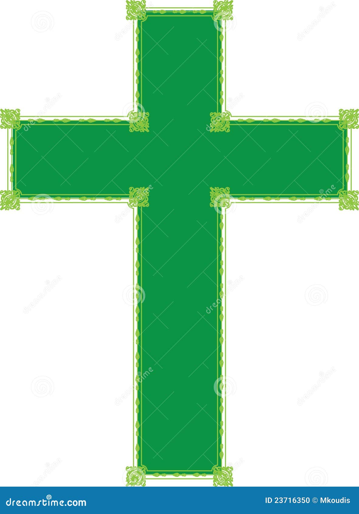 Green Cross stock illustration. Illustration of green - 23716350