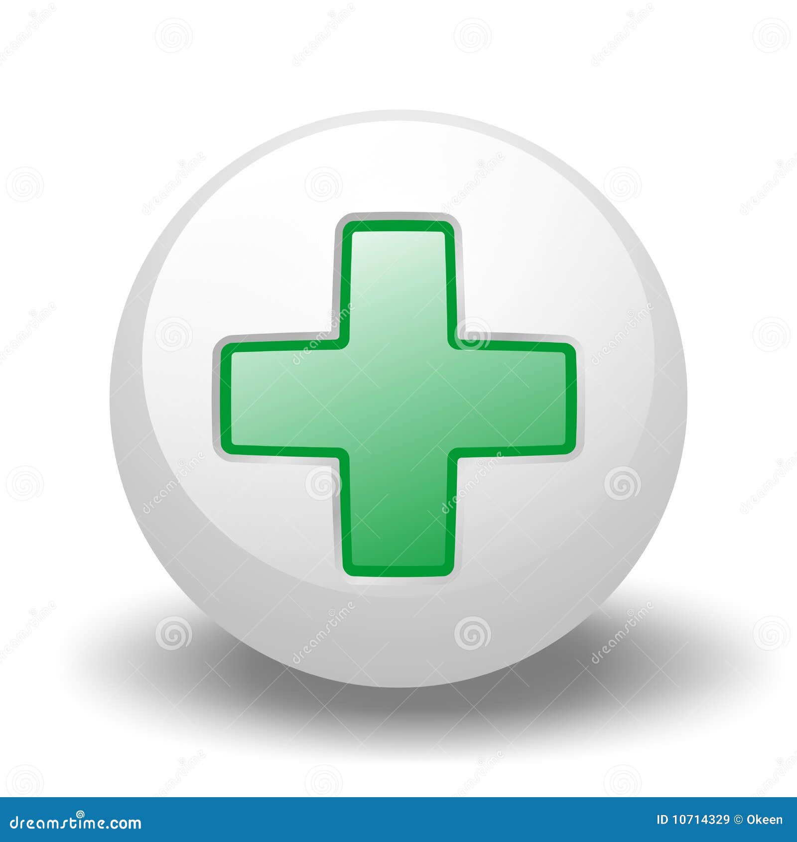Green Cross Basic Simple Shapes Isolated On White, 2d Shape Symbol ...