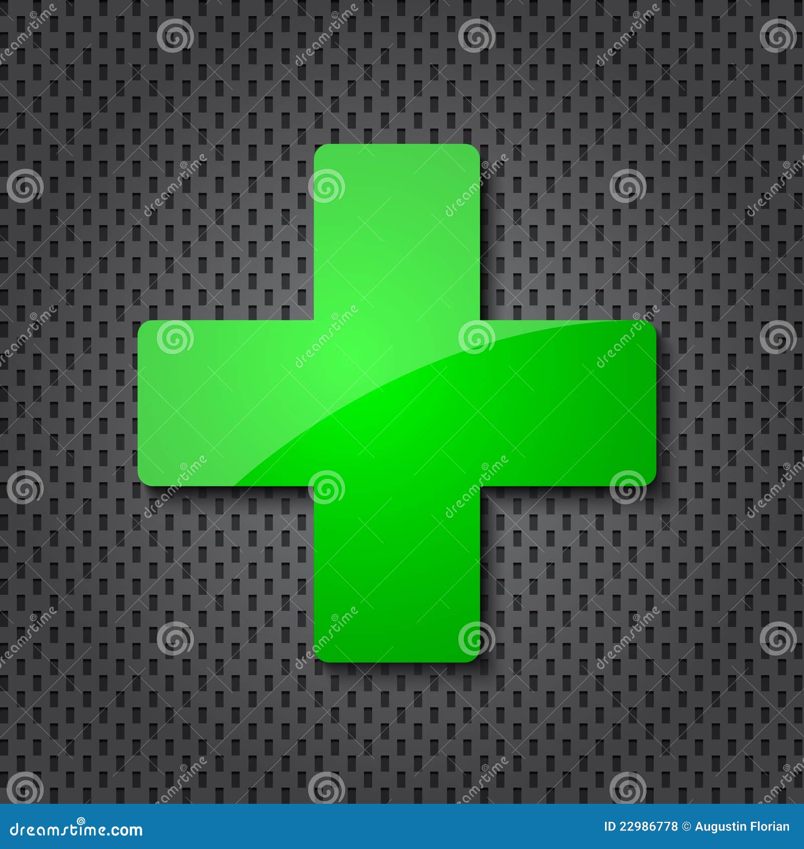 Green cross clean icon stock vector. Illustration of health - 22986778