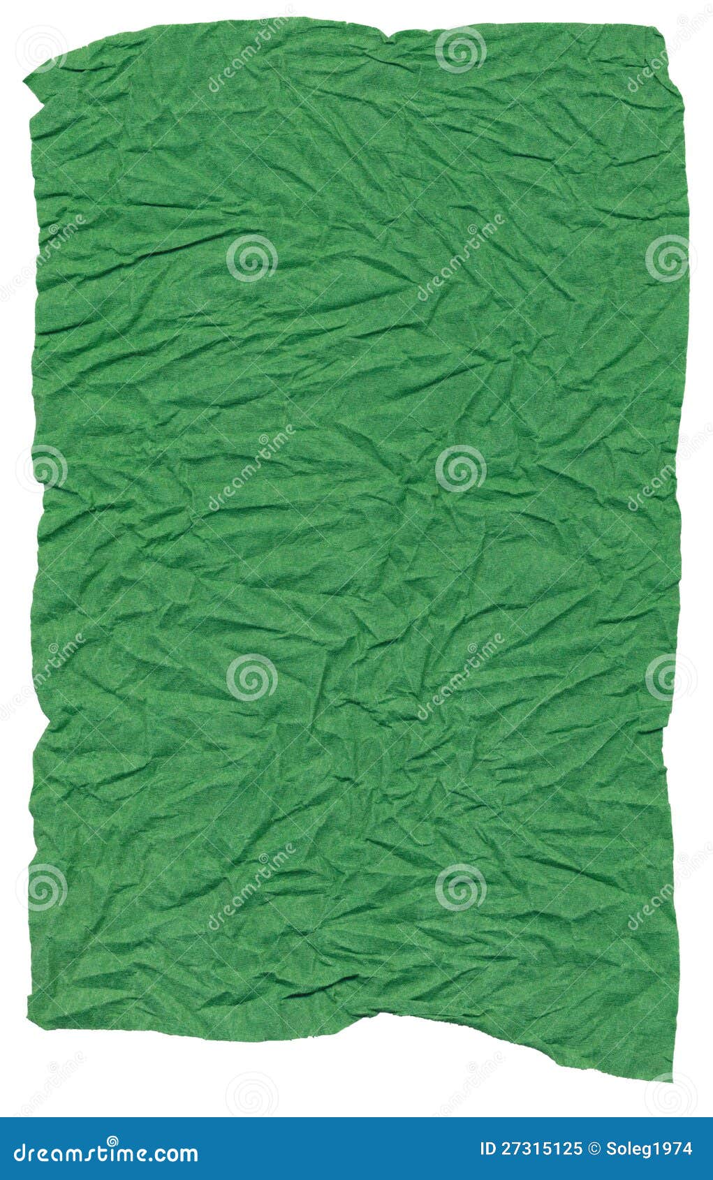 Green crumpled paper stock image. Image of closeup, crinkle - 27315125