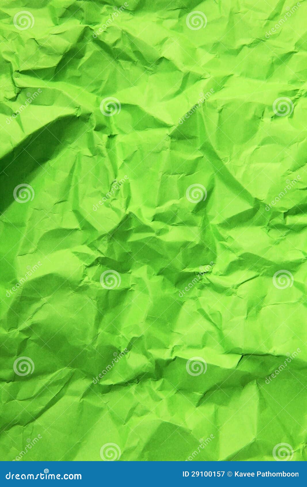 Green Crumpled Paper stock image. Image of frame, dirty - 29100157
