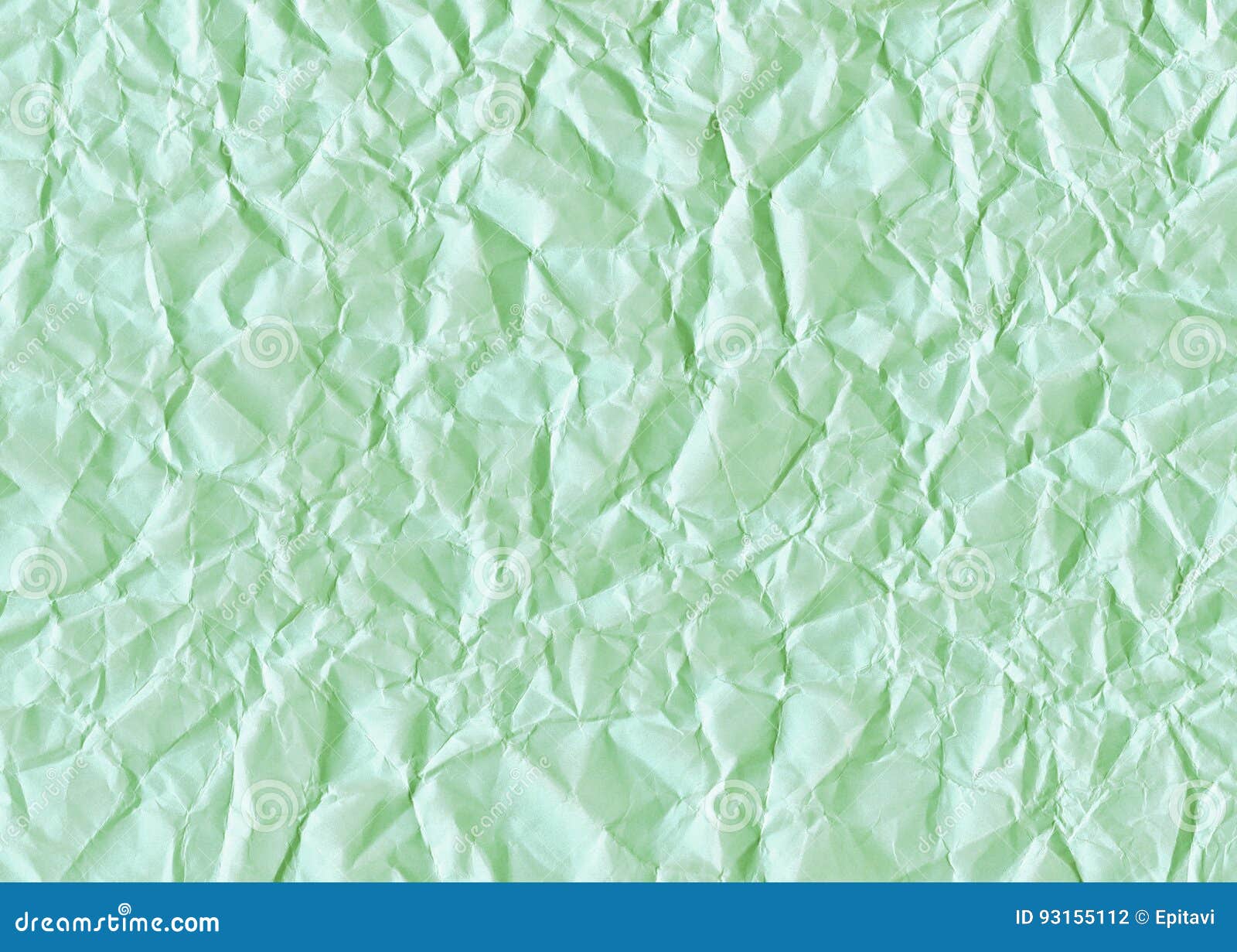 Green crumpled paper stock photo. Image of background - 93155112