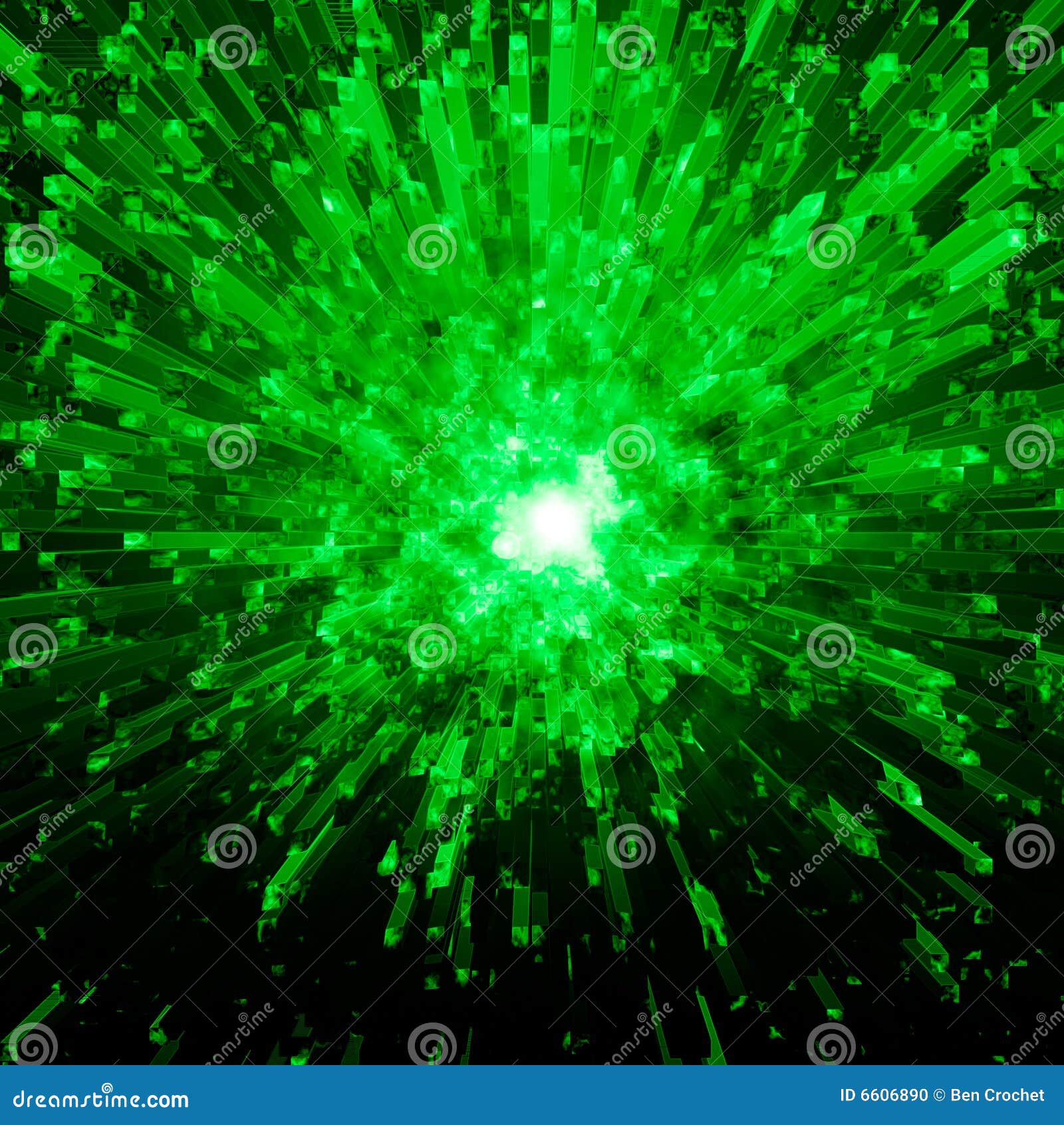 Green Crystal Explosion stock illustration. Illustration of explosion ...