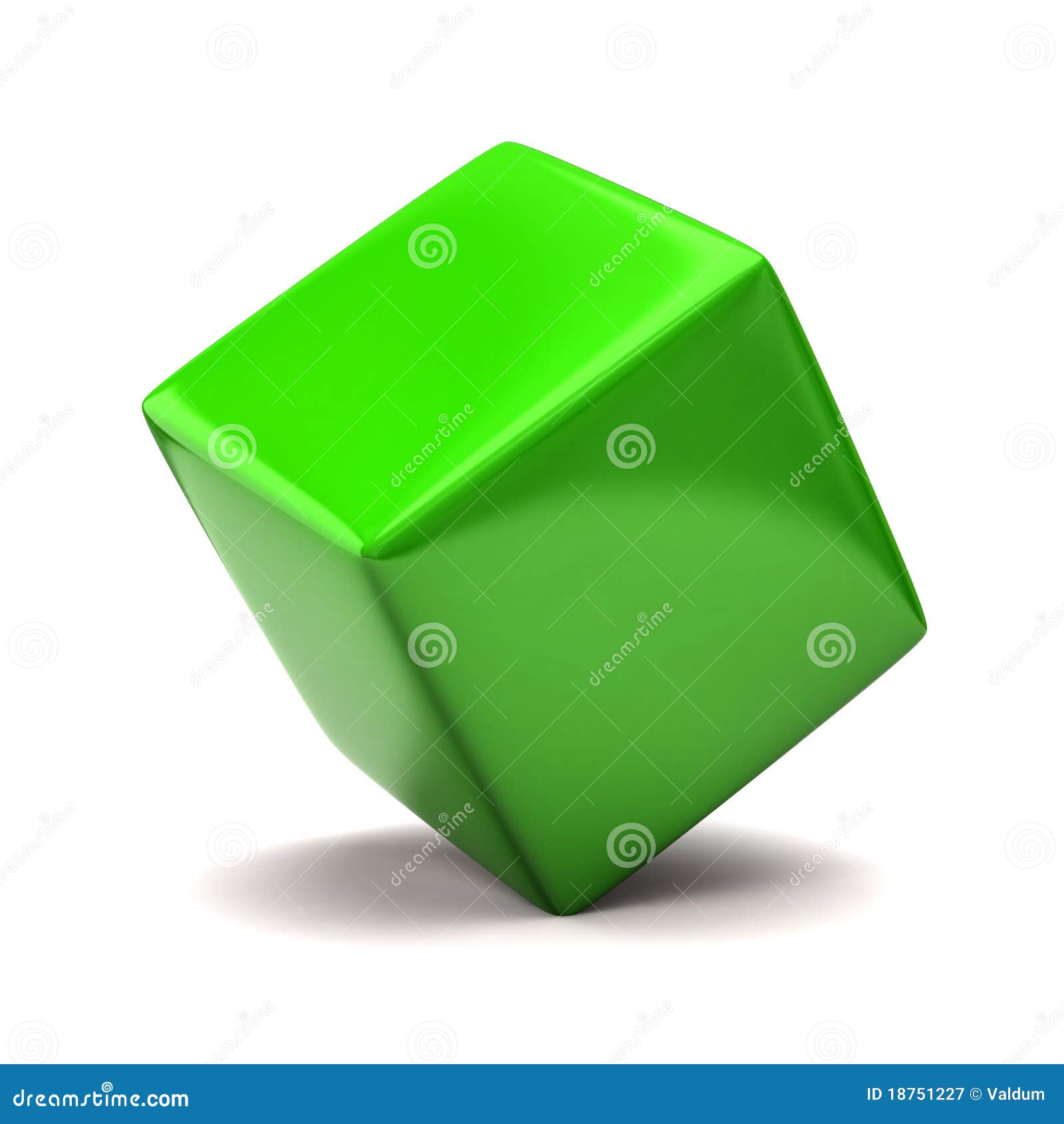 Green Cube Basic Simple 3d Shapes Isolated On White Background ... Green Cube Basic Simple 3d Shapes Isolated On White Background ...