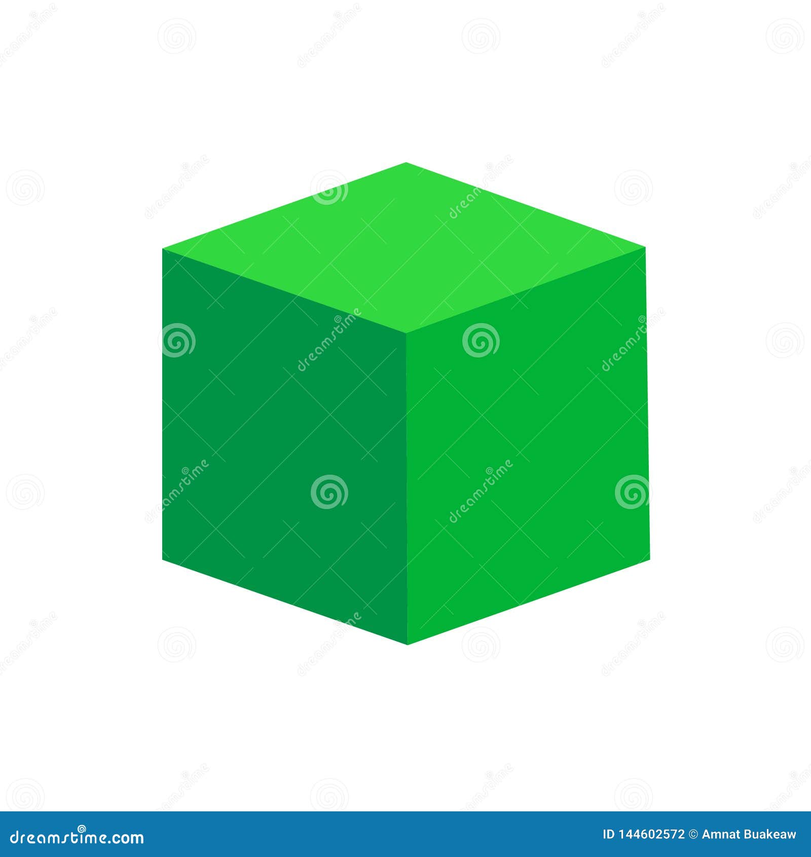Green Cube Basic Simple 3d Shapes Isolated On White Background ... Green Cube Basic Simple 3d Shapes Isolated On White Background ...