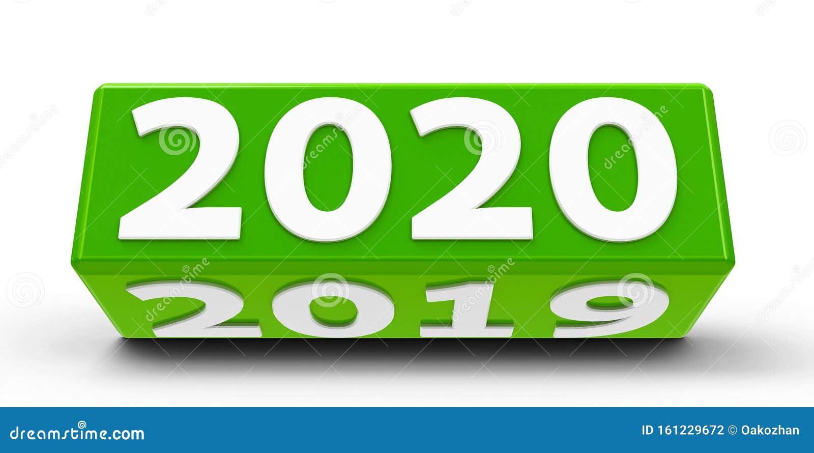 Green Cuboid Basic Simple 3d Shapes Isolated On White Background ...