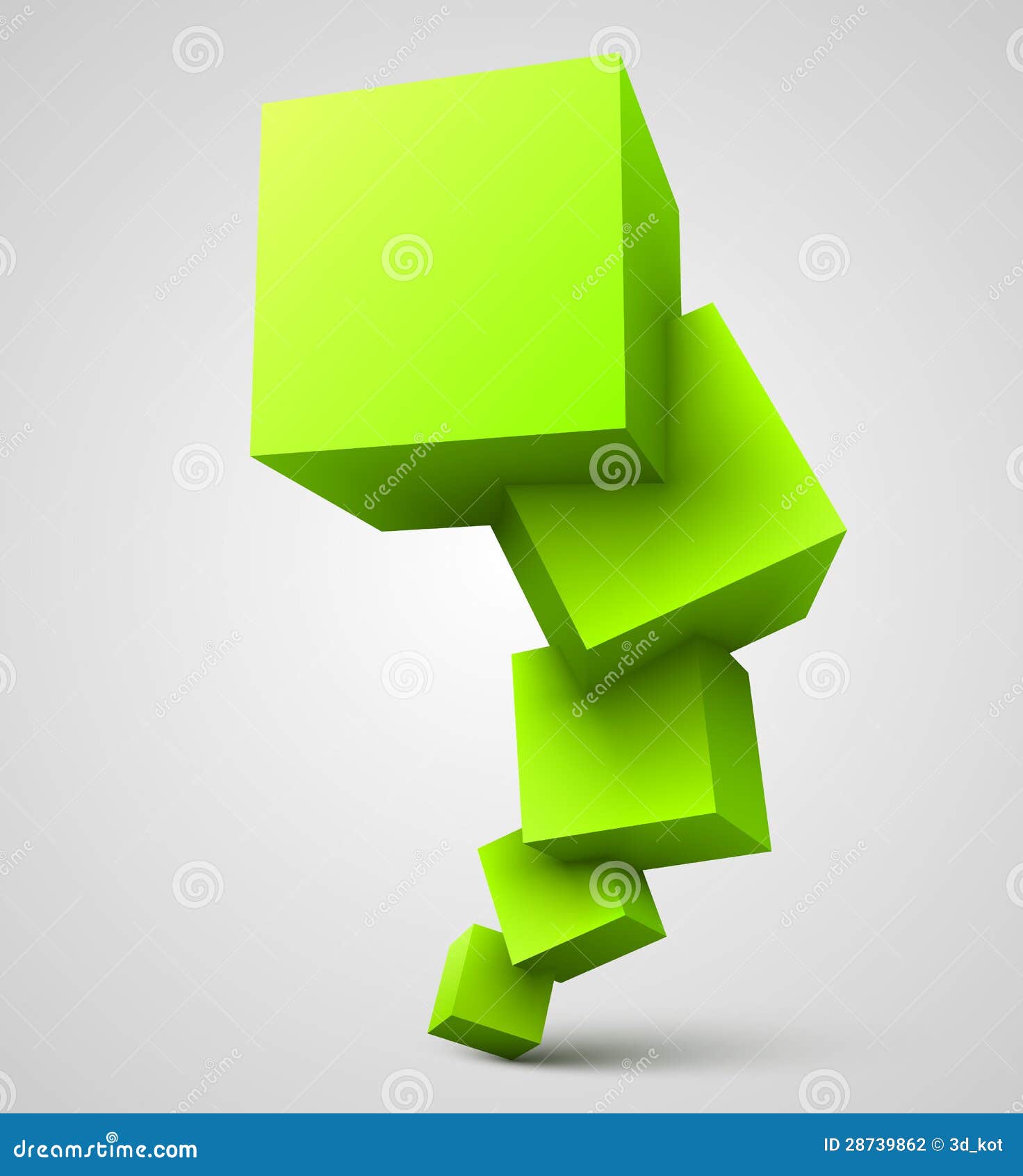 Green cubes 3D stock vector. Illustration of advertise - 28739862