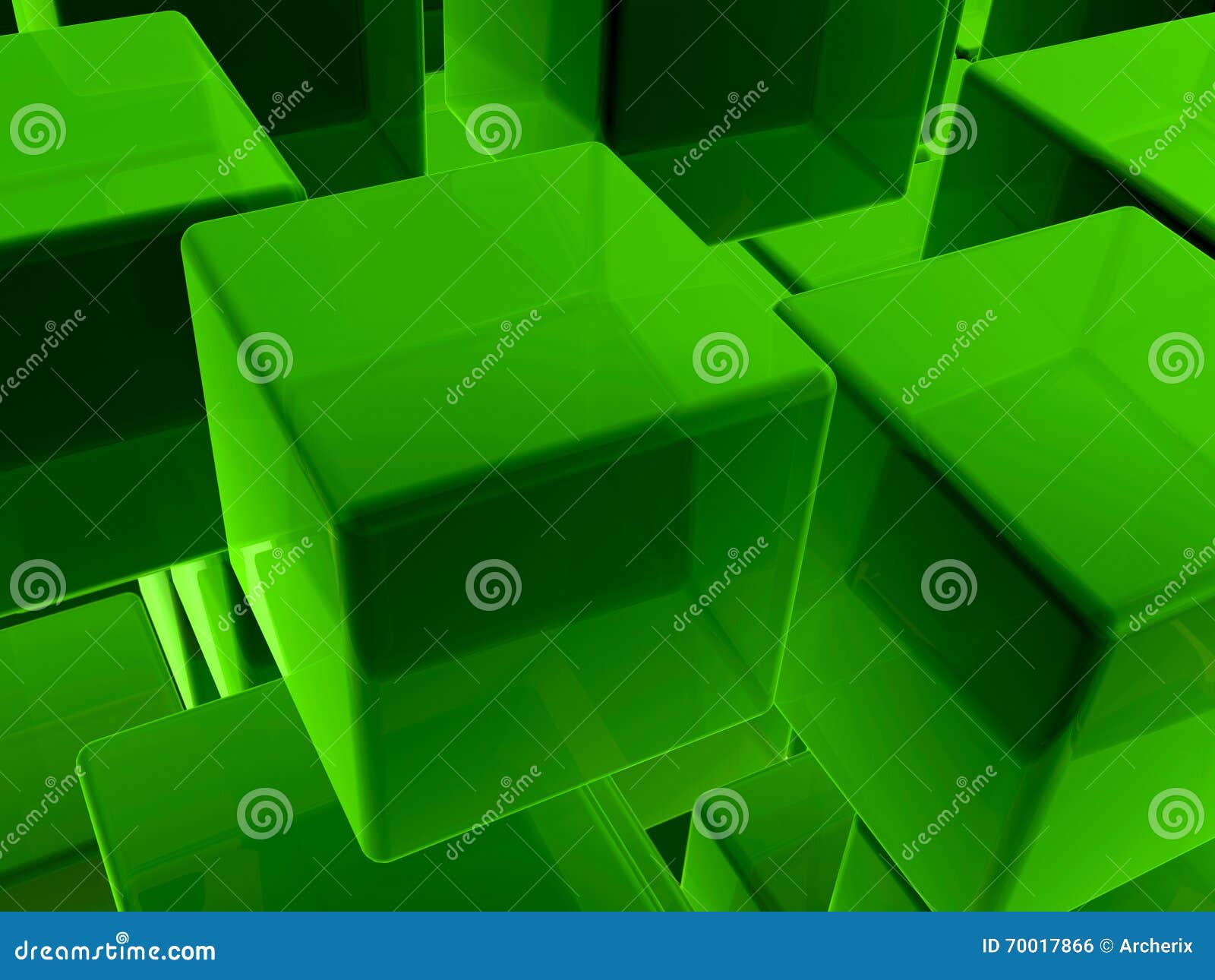 Green cubes stock illustration. Illustration of green - 70017866
