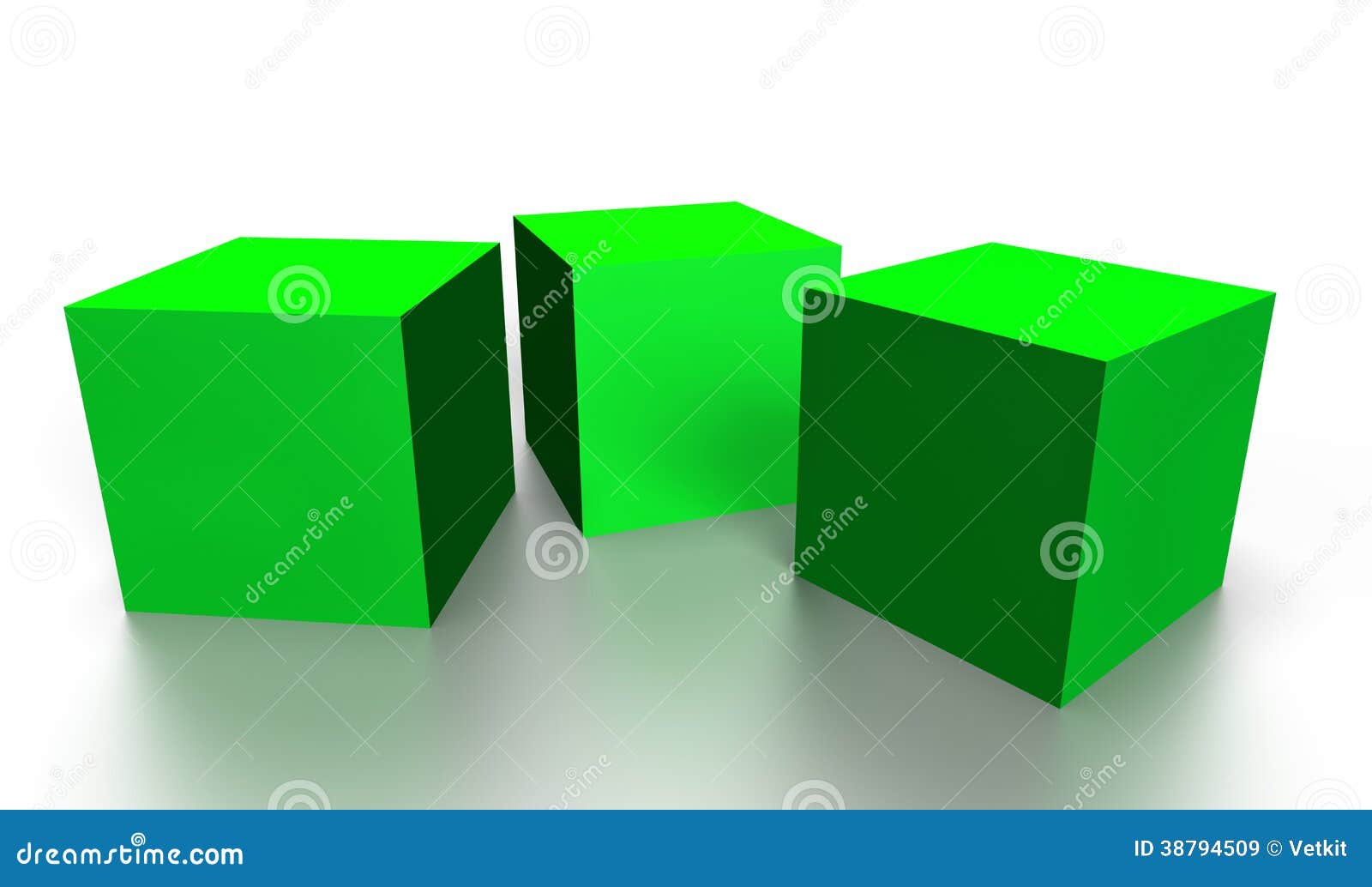 Green cubes stock illustration. Illustration of identity - 38794509