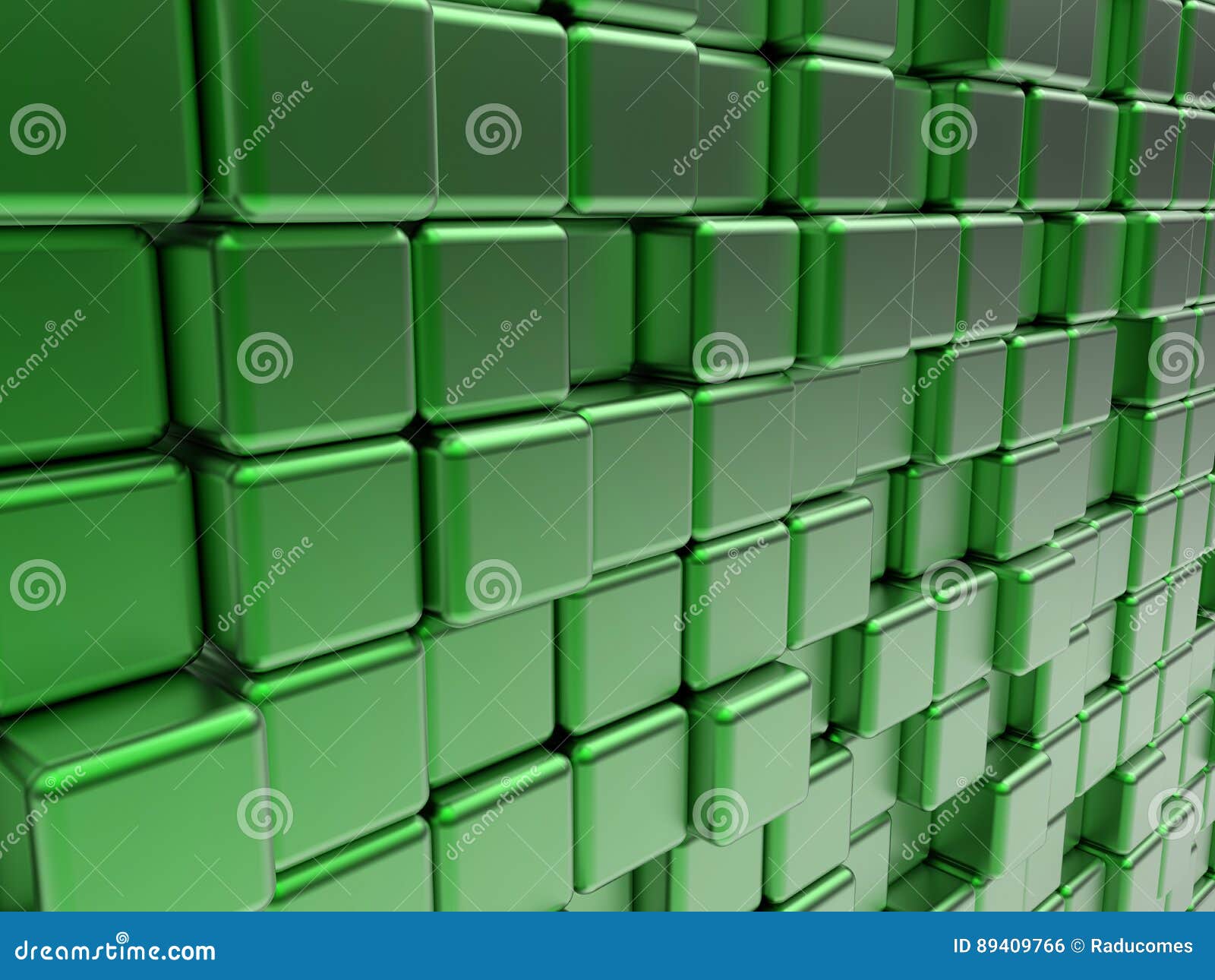 Green cubes wallpaper stock illustration. Illustration of surface ...