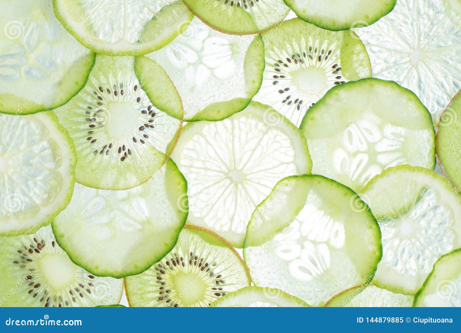 Green Cucumber Kiwi Lime stock image. Image of transparent - 144879885