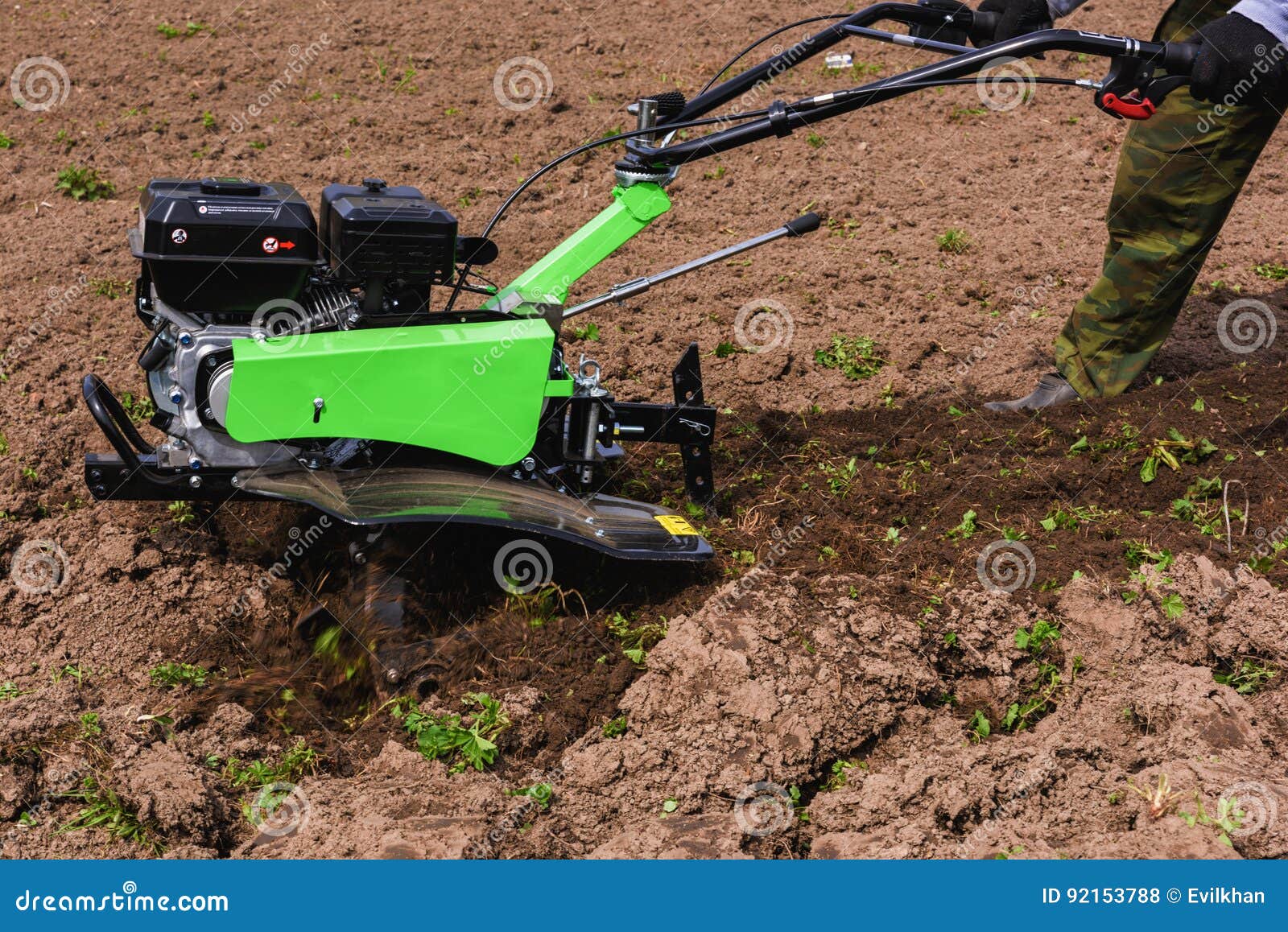 Green cultivator machine stock photo. Image of farm, harvest - 92153788