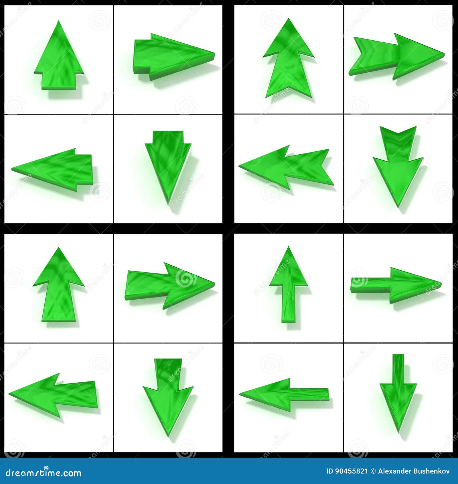 Green cursors stock illustration. Illustration of download - 90455821