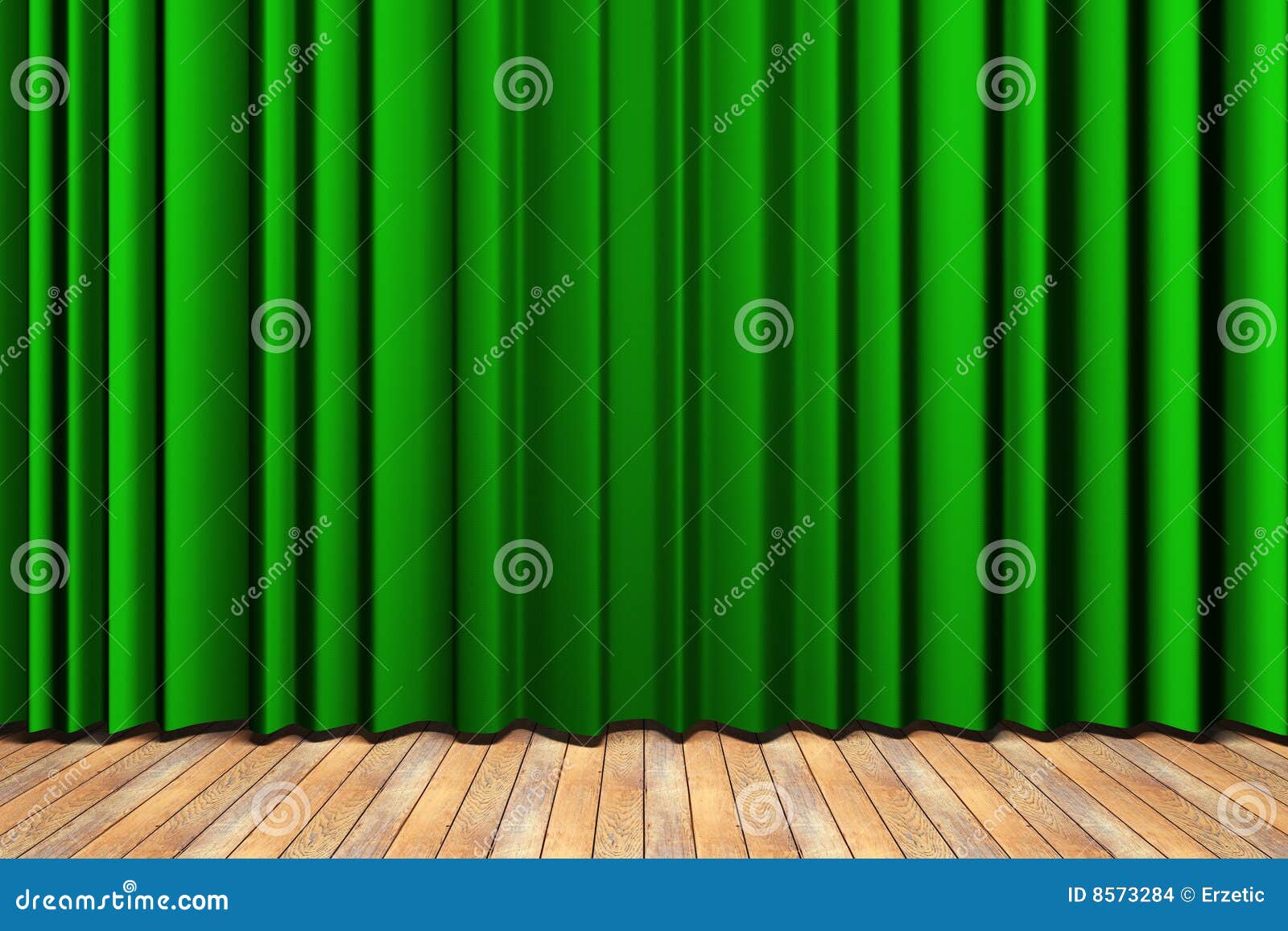 Green curtain stage stock illustration. Illustration of background ...