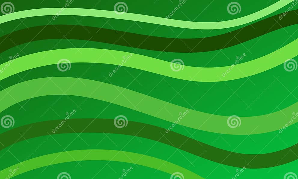 Green Curve Wave Lines with Soft Gradient Abstract Background Stock ...