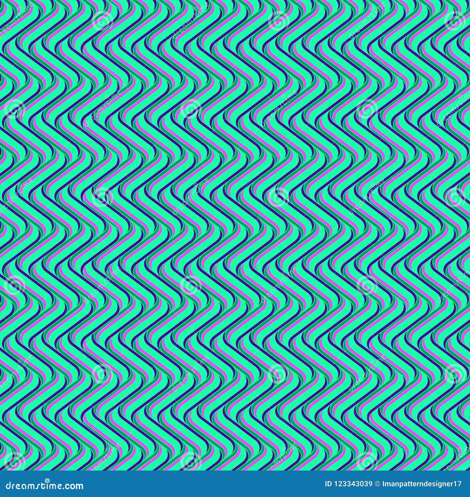 Curved Geometric Shapes, Colored, Bright Background. Vector ...