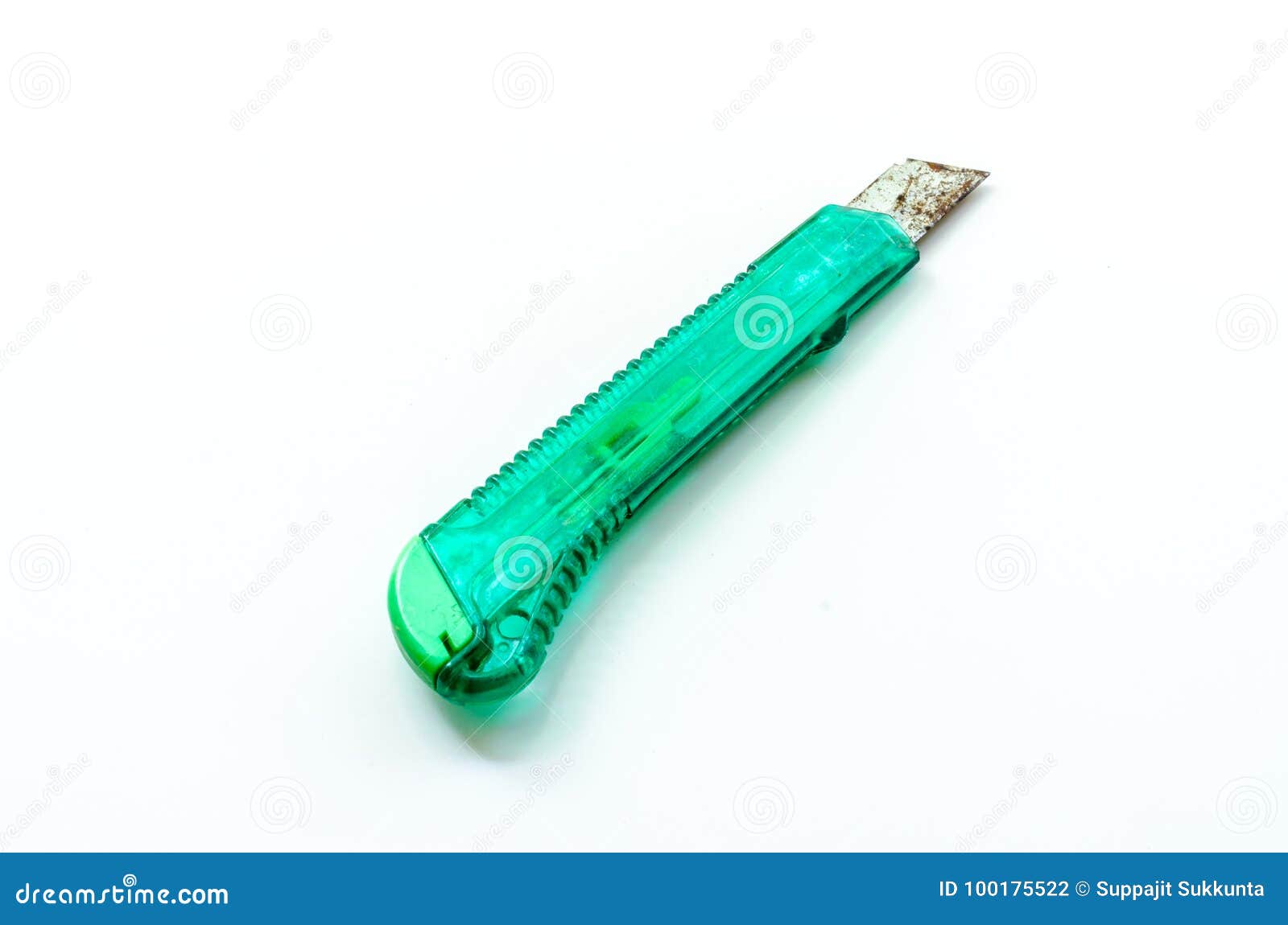 Green Cutter on the White Background Stock Photo - Image of black ...