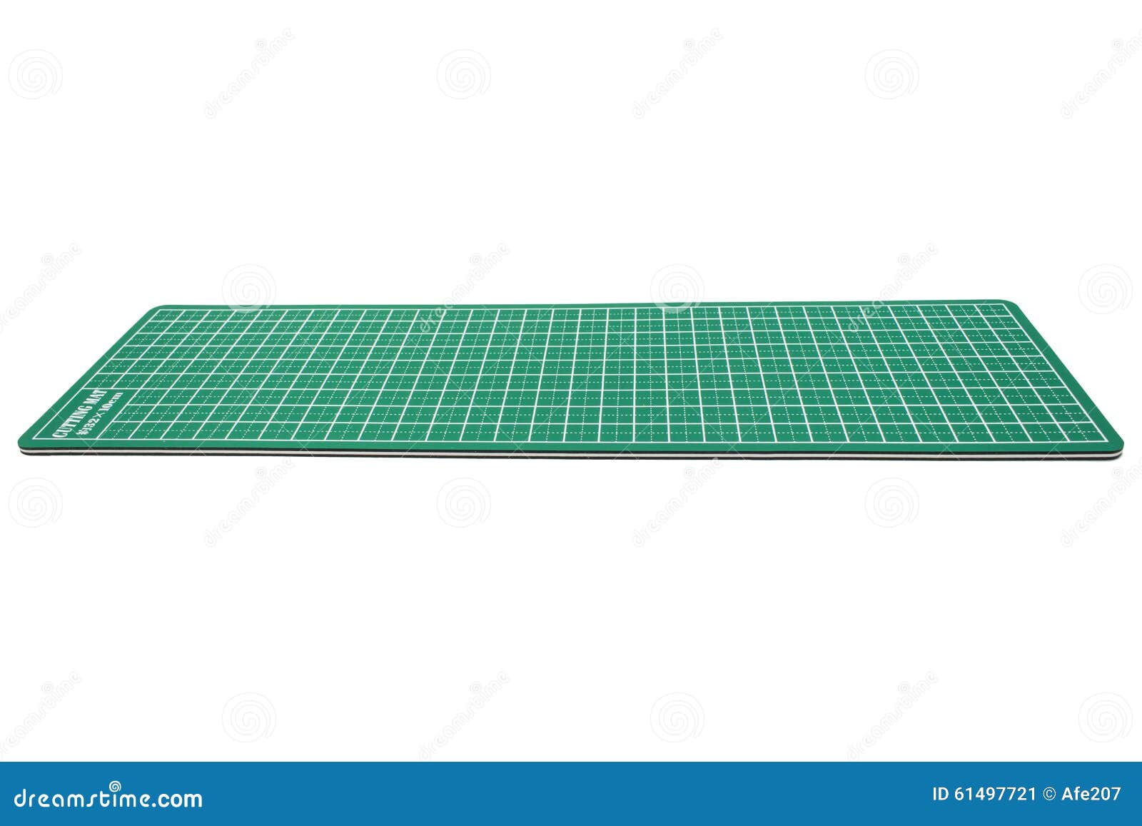 Green Cutting Mat of Office Isolated on White Background Stock Image ...