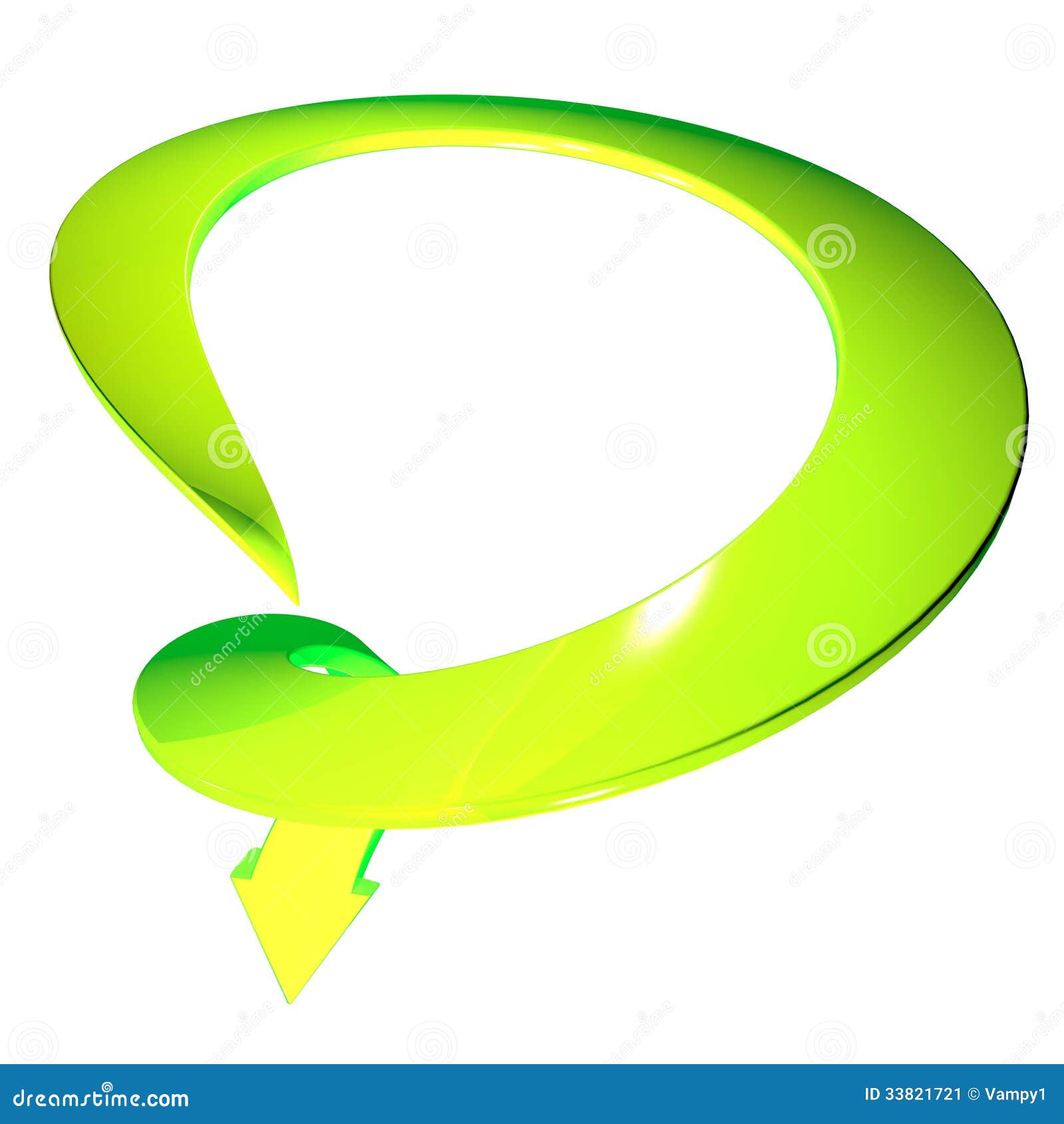 Green 3d arrow stock illustration. Illustration of speed - 33821721