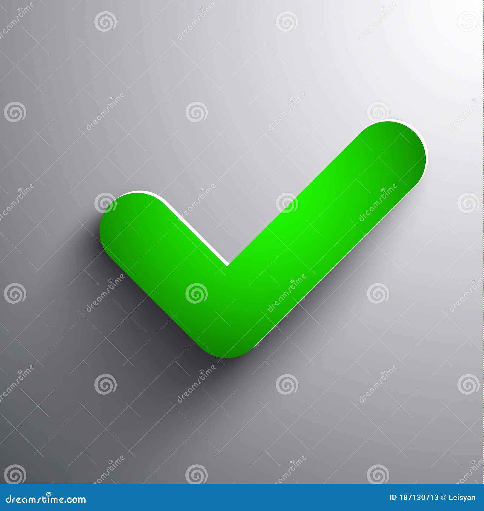 Green 3d Check Sign Icon - Eps10 Stock Vector - Illustration of ...