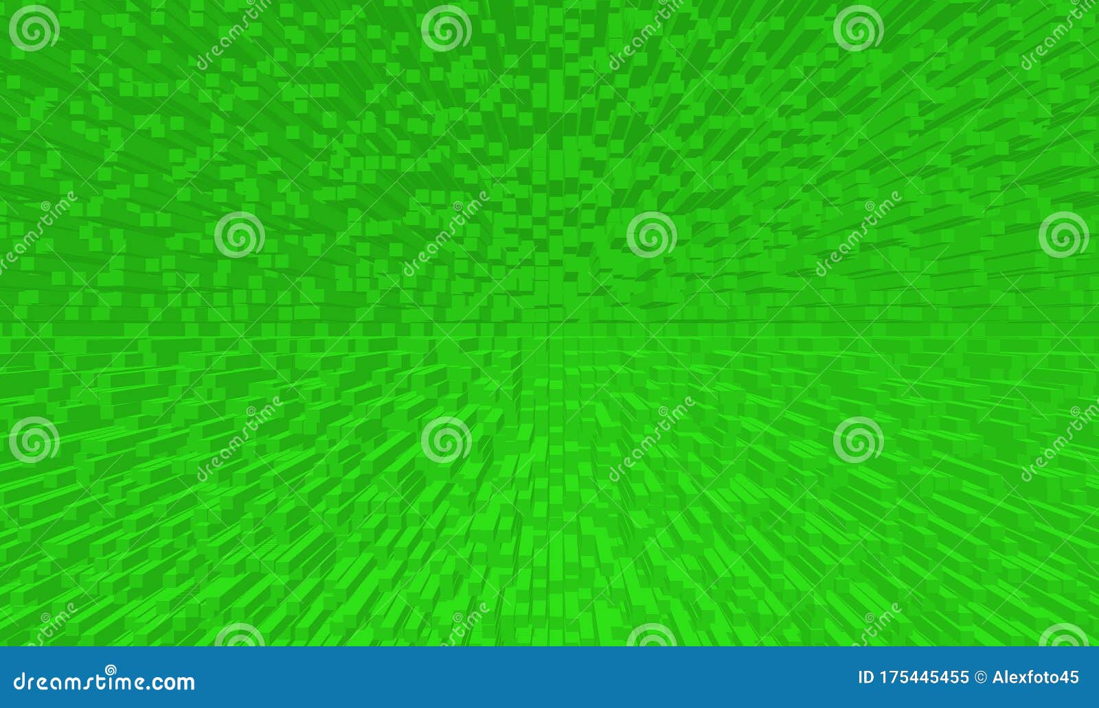 Green 3D Square Abstraction Background Stock Illustration ...