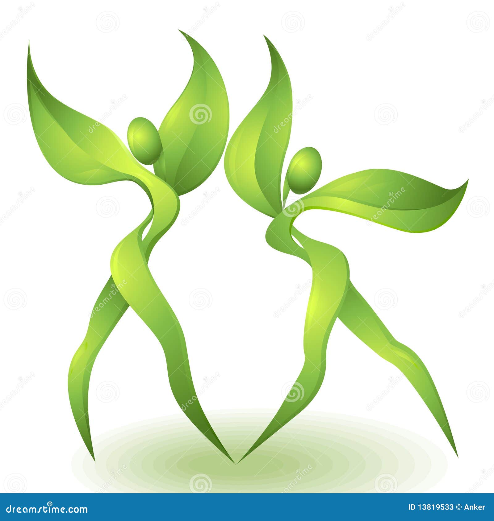 Green dancers stock vector. Illustration of life, body - 13819533