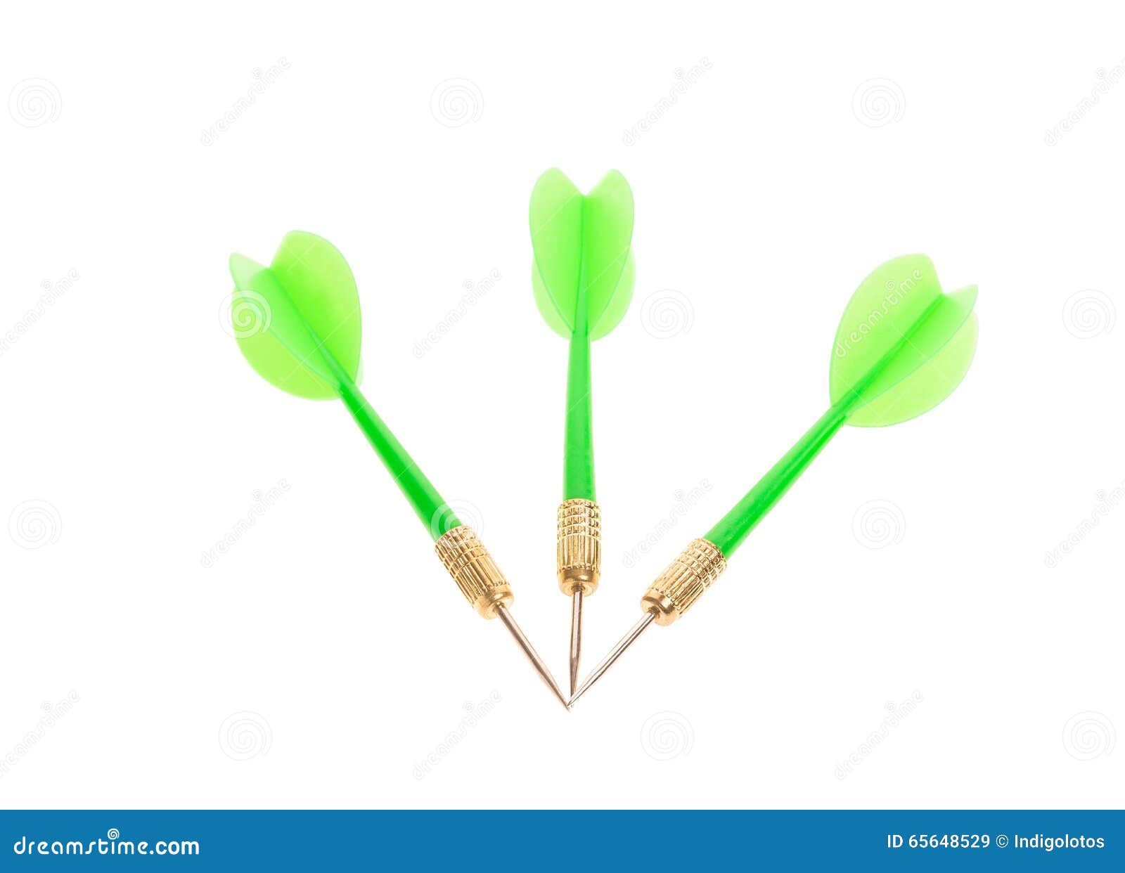 Green dart arrows. stock image. Image of success, luck - 65648529