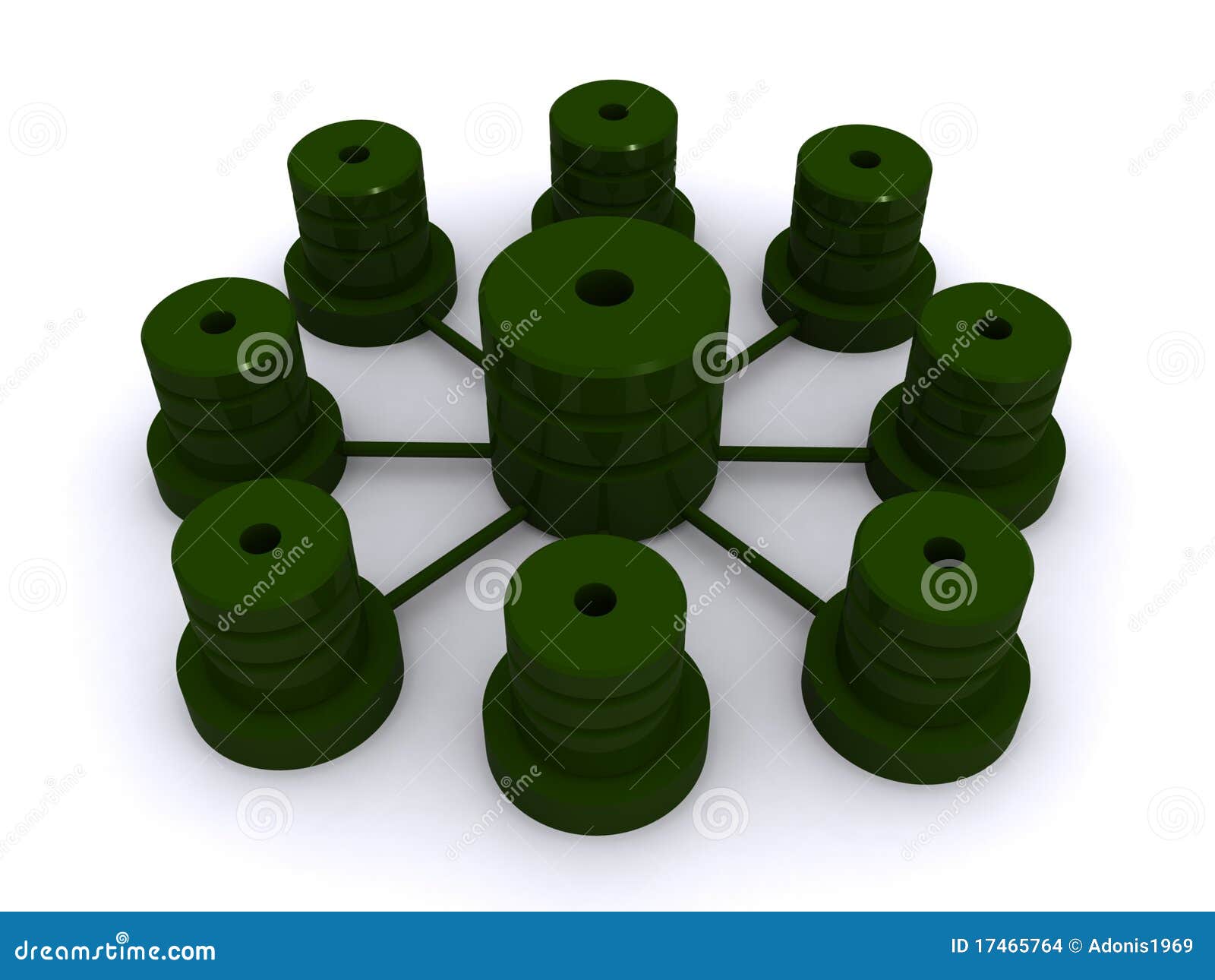 Green database stock illustration. Illustration of array - 17465764