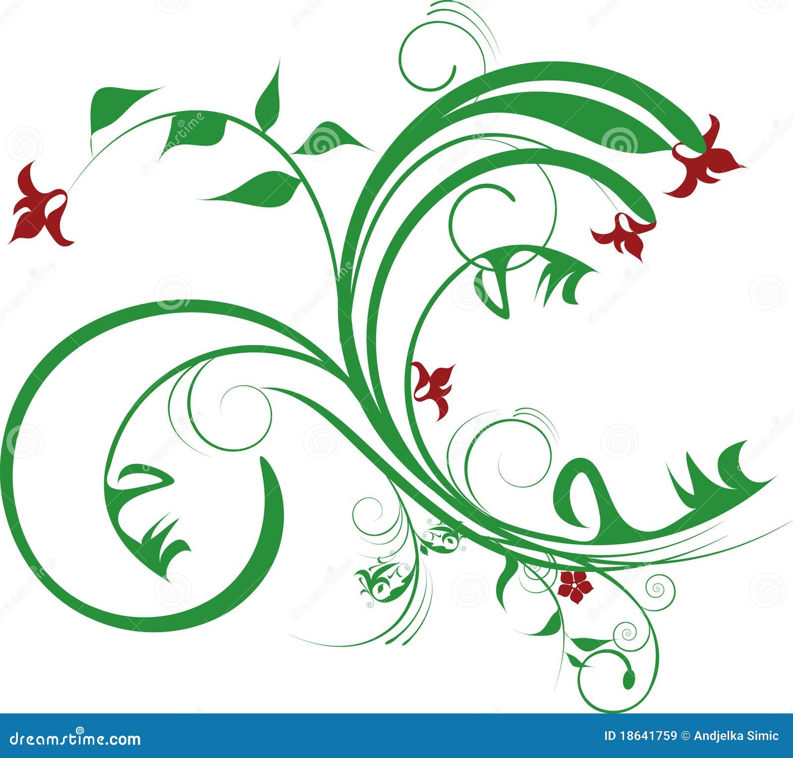 Green decoration stock vector. Illustration of imagery - 18641759