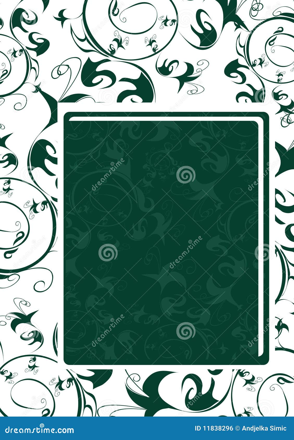 Green Decorative Background Stock Vector - Illustration of element ...
