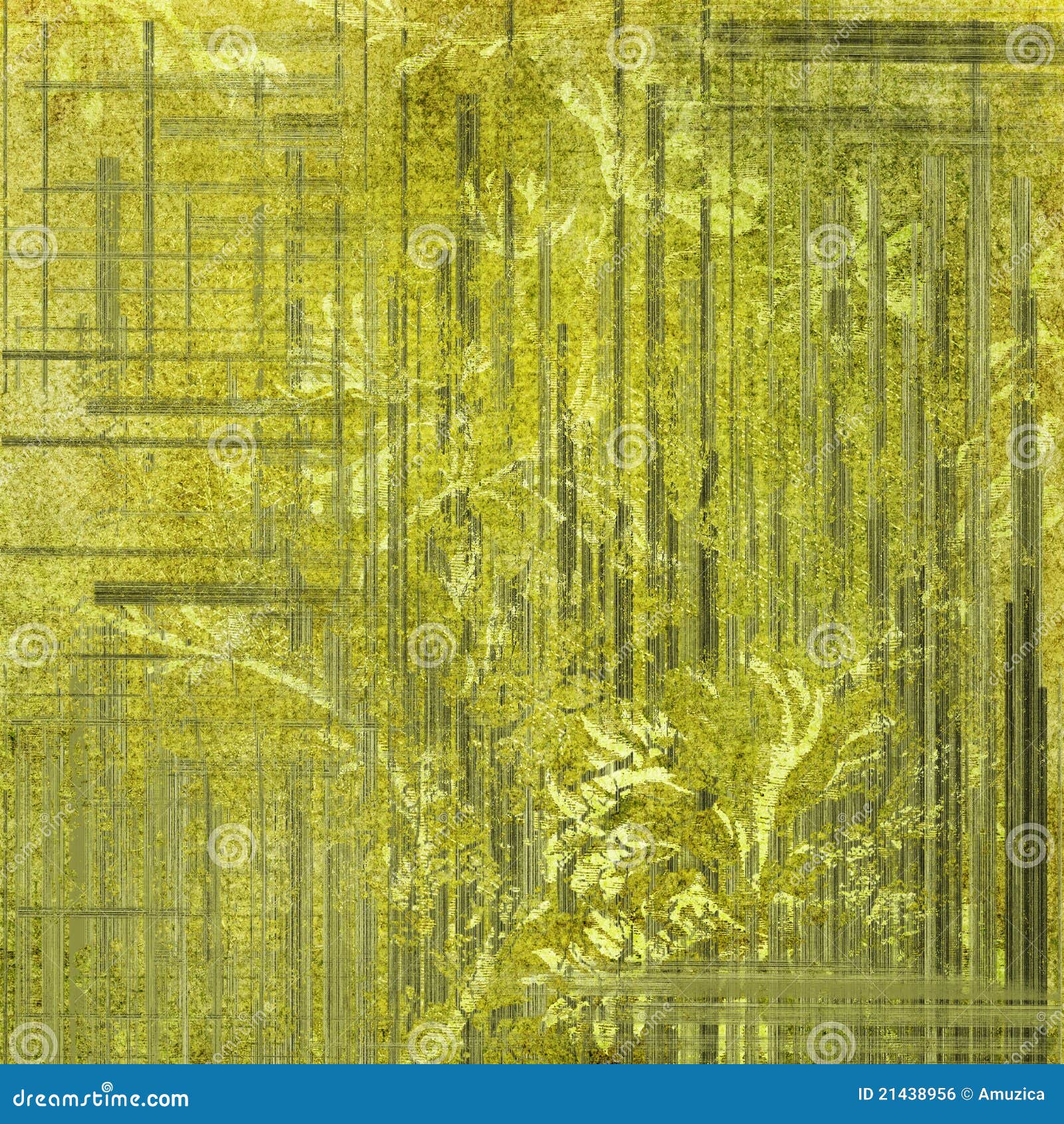 Green Decorative Background Stock Illustration - Illustration of ...