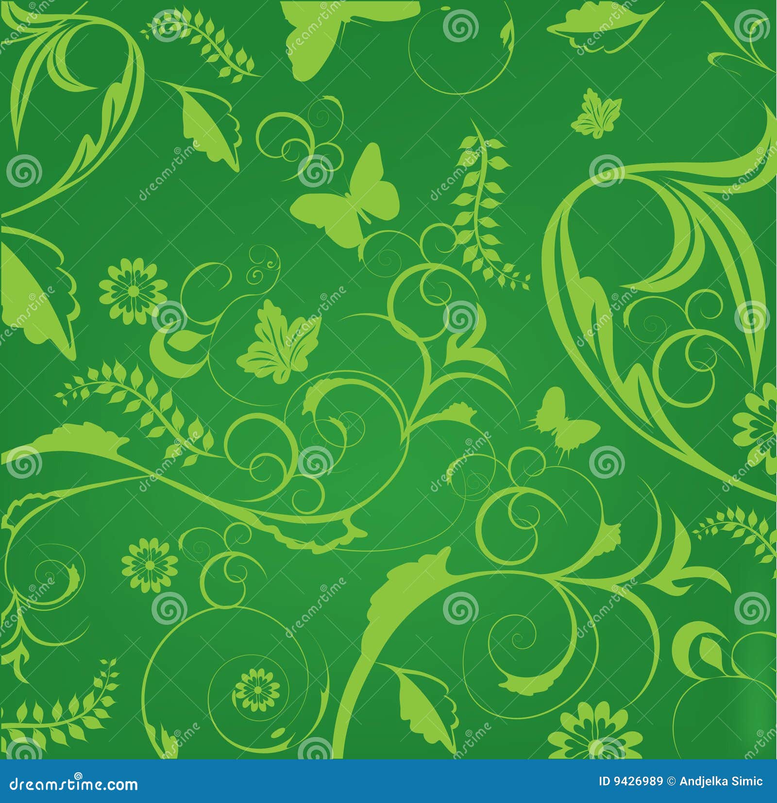 Green Decorative Background Stock Vector - Illustration of design ...