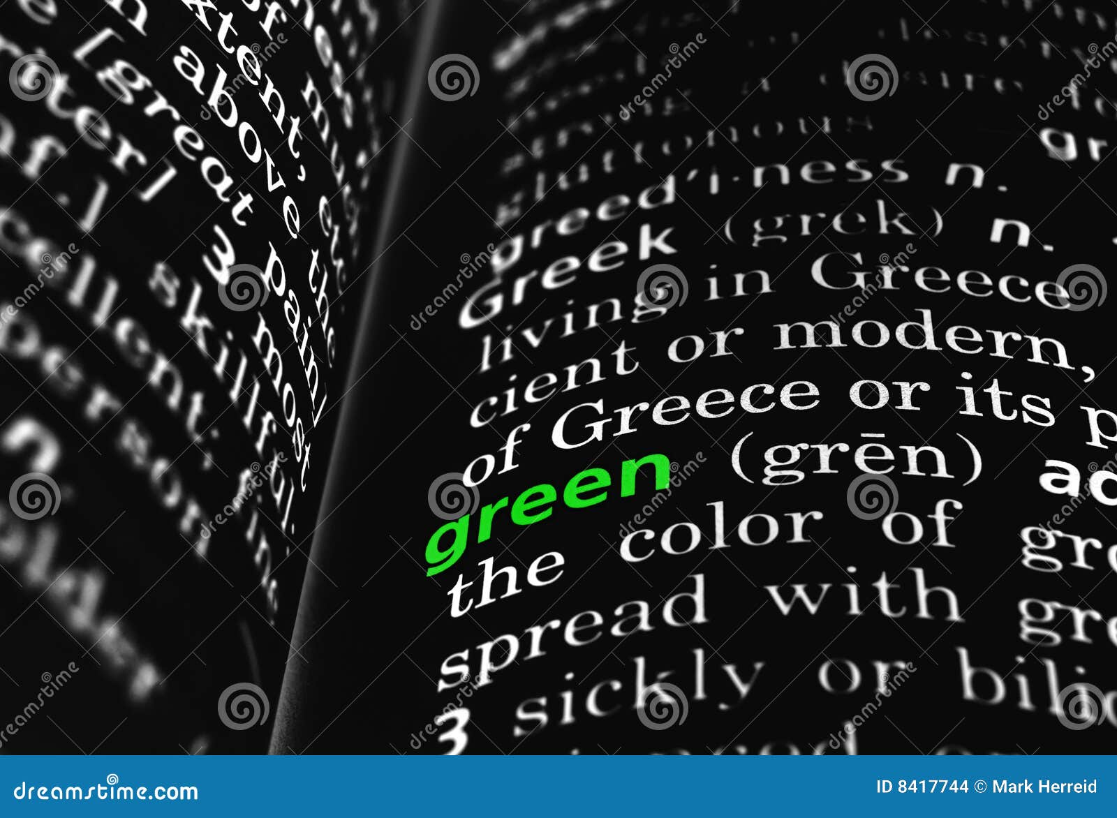 Green Defined on Black stock photo. Image of biology, nature - 8417744