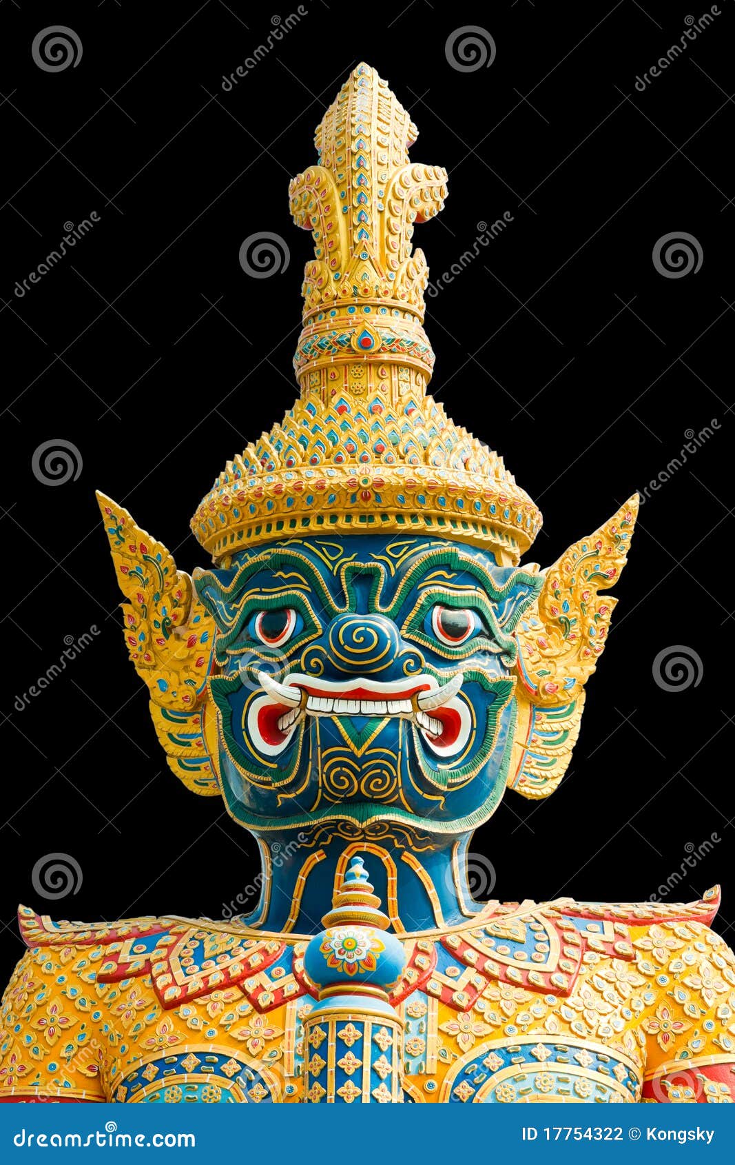 Green Demon Warrior in the Ramayana Stock Photo - Image of ethnic ...