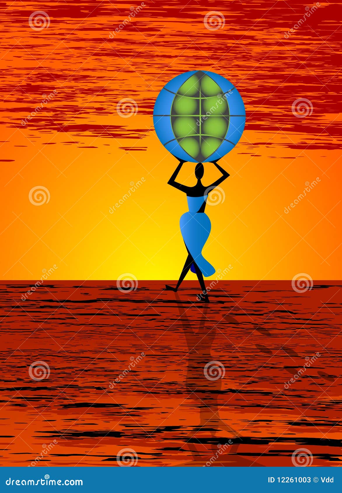 Green Desert stock illustration. Illustration of fantasy - 12261003