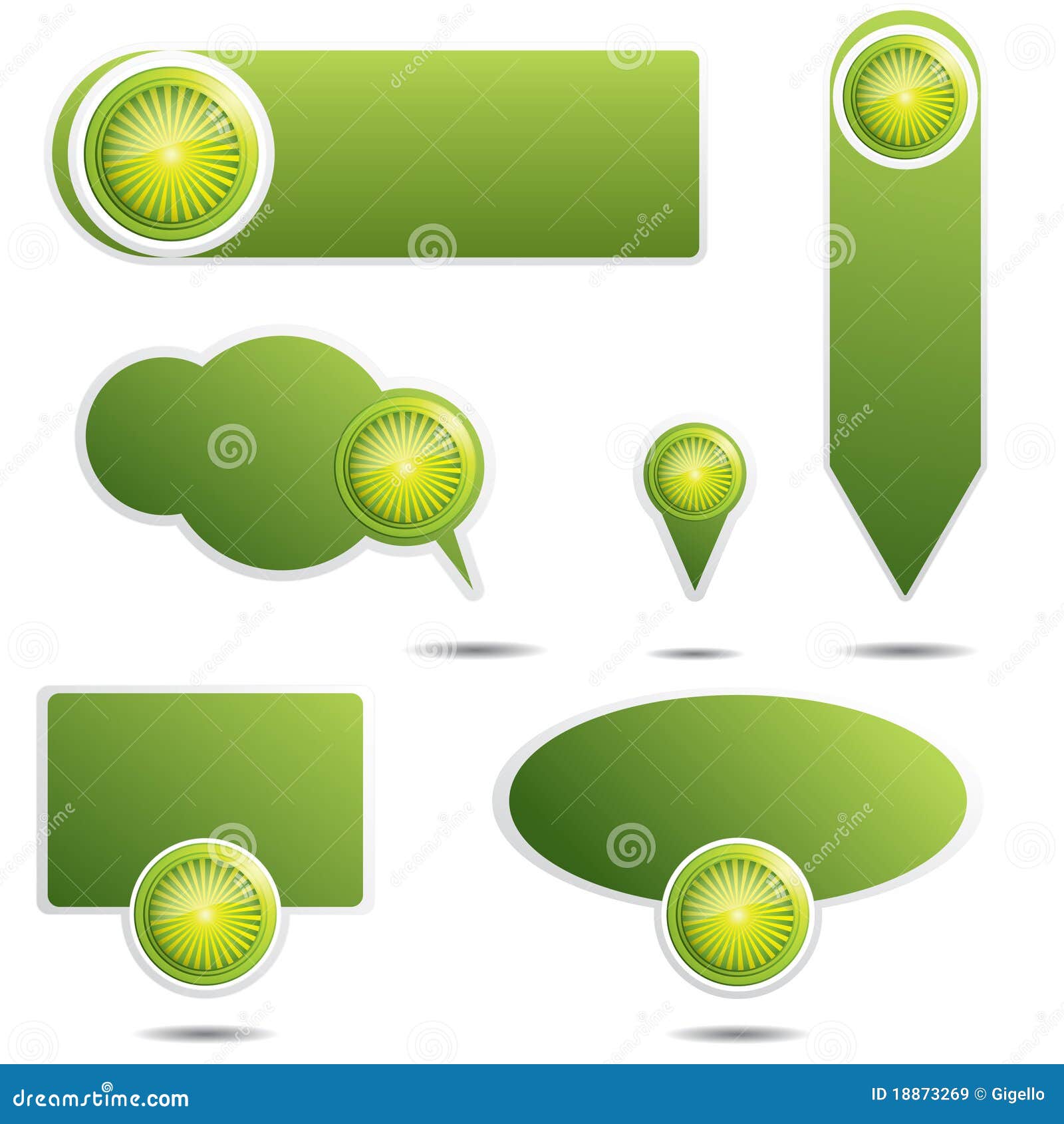 Green design elements stock vector. Illustration of eps10 - 18873269