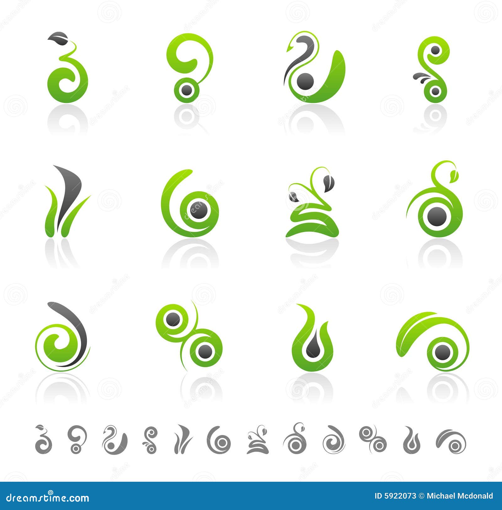 Green design elements stock vector. Illustration of ecology - 5922073