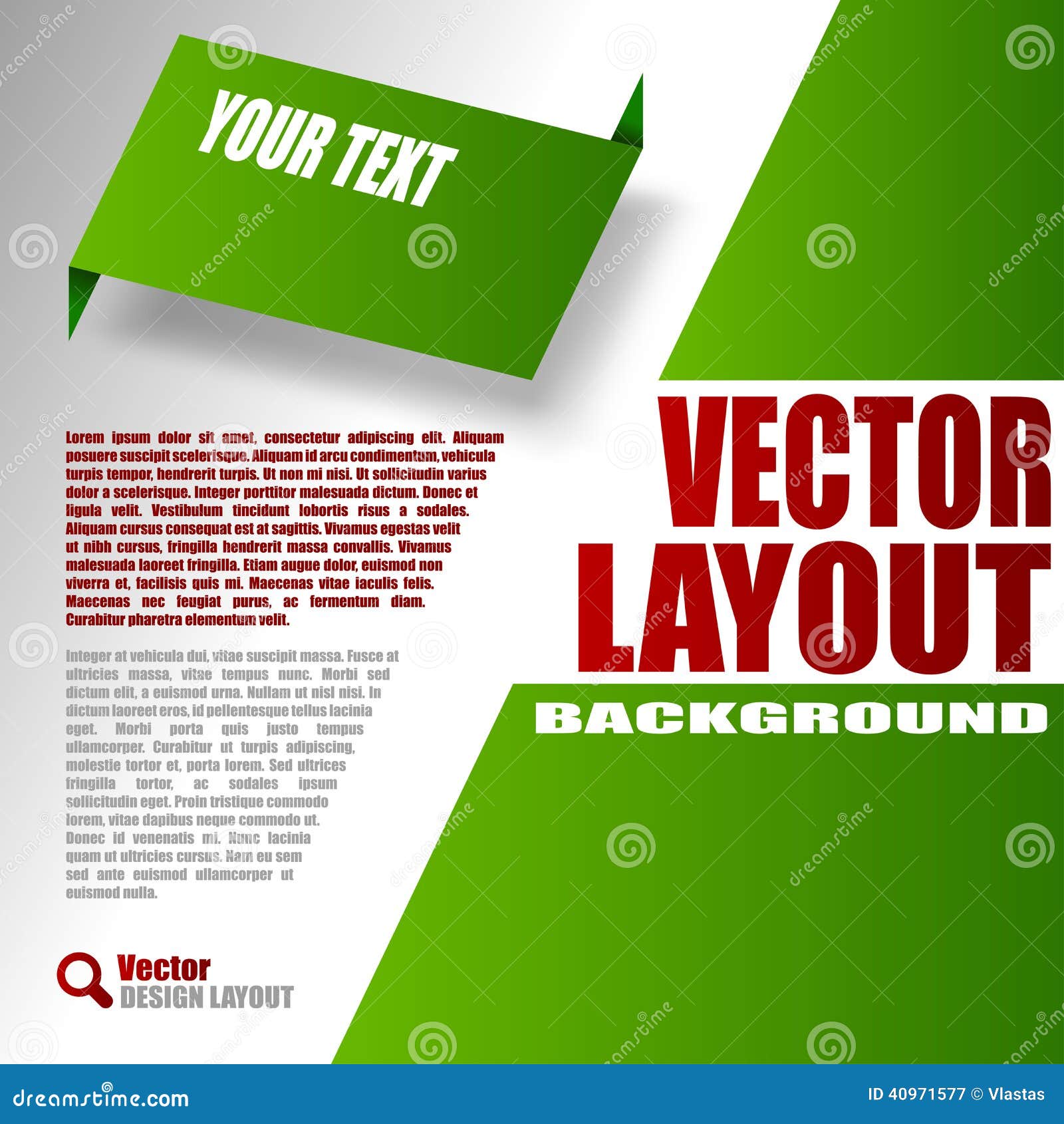 Green Design stock vector. Illustration of business, flyer - 40971577