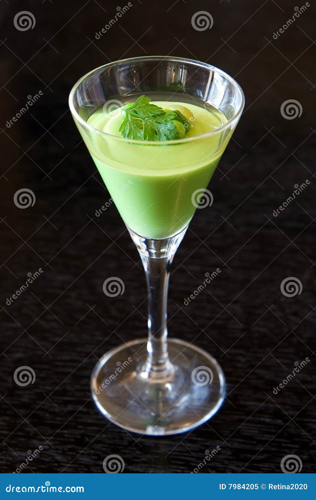 Green dessert mousse stock image. Image of dessert, iced - 7984205