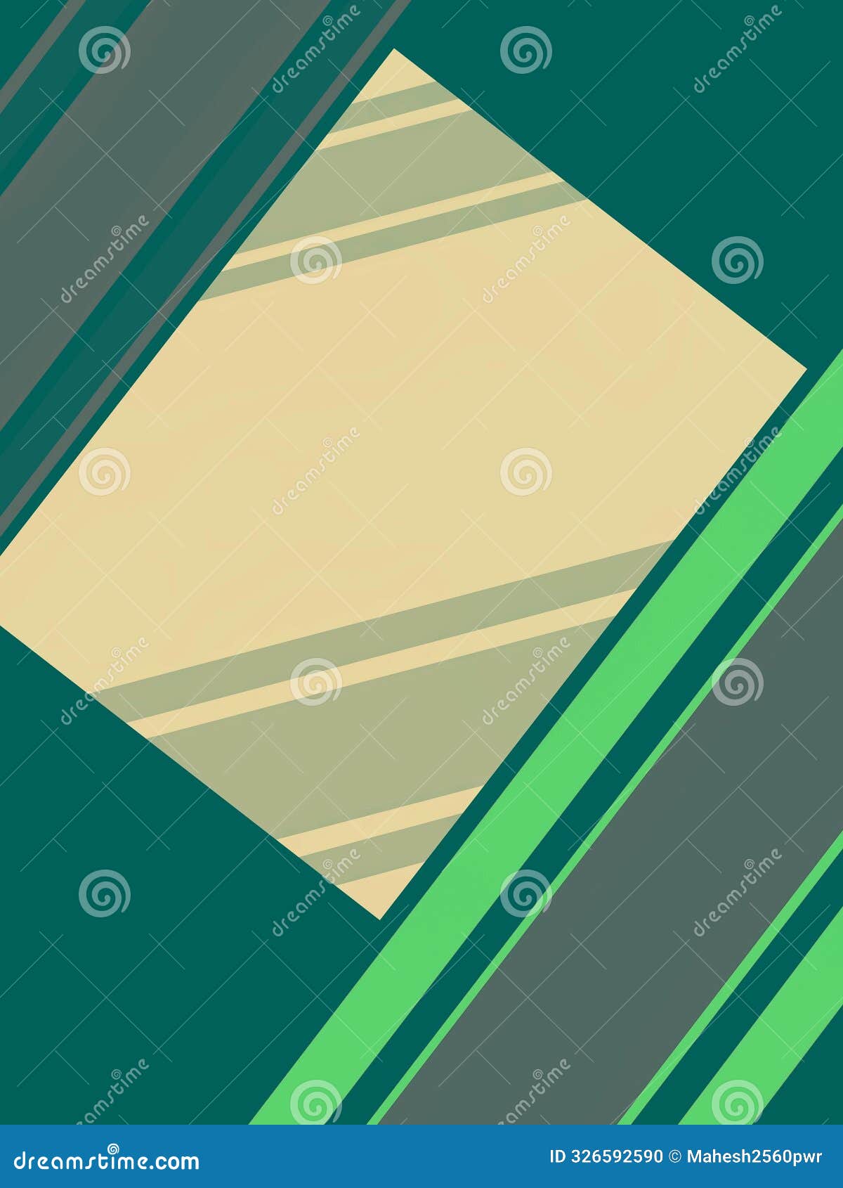 Green Diagonal Background with Yellow Centered Gradient Rectangle ...