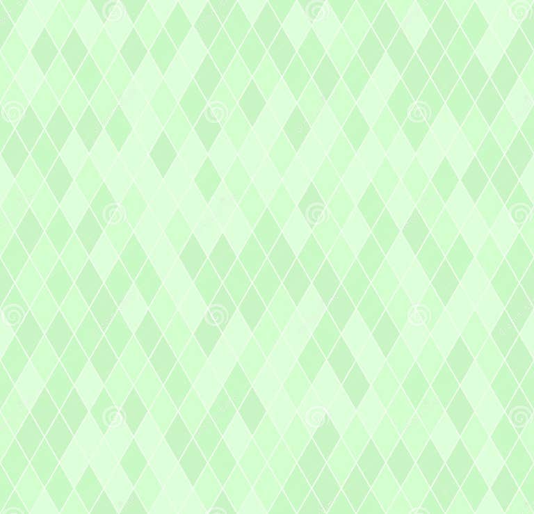 Green Diamond Pattern. Seamless Vector Stock Vector - Illustration of ...