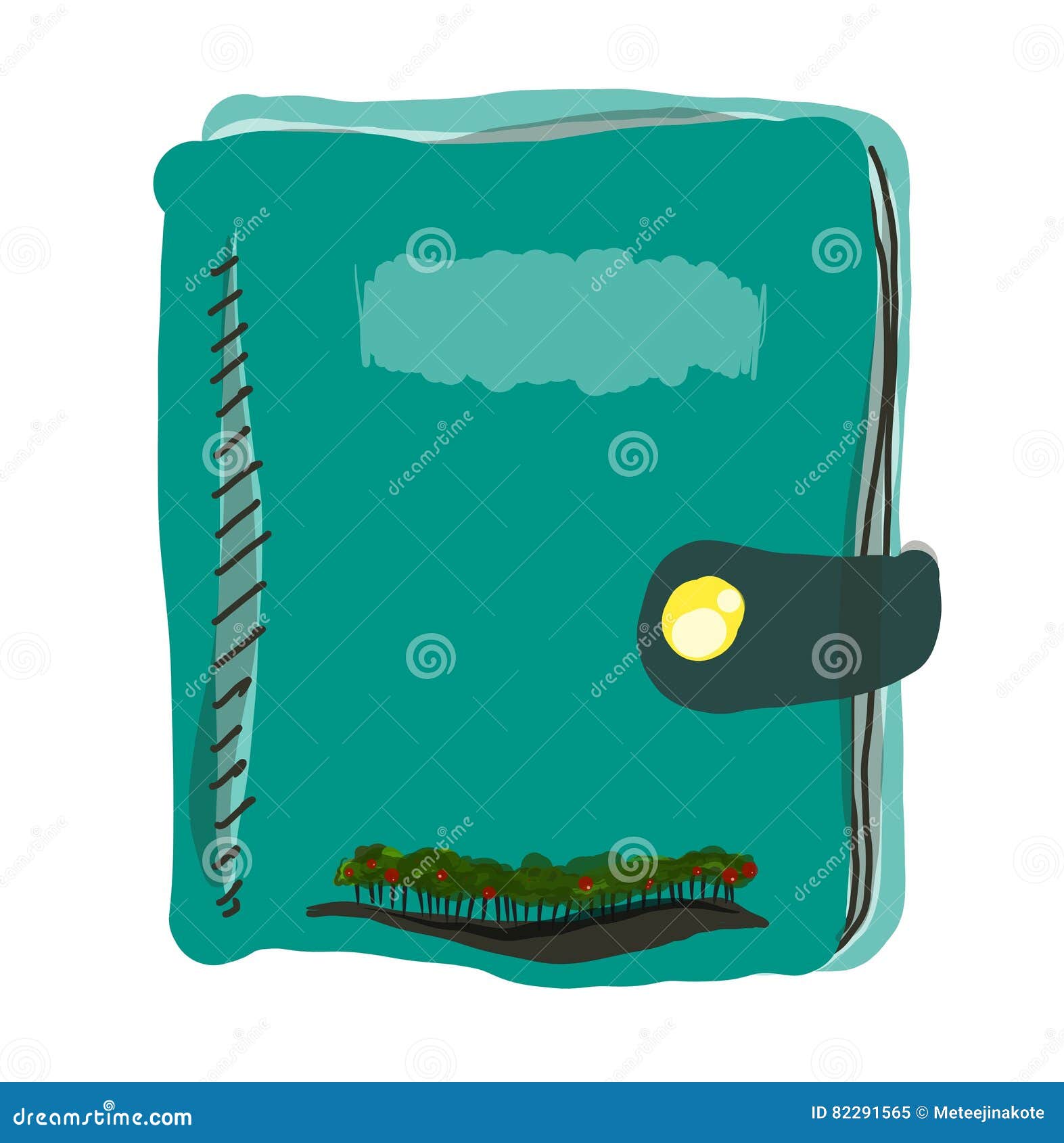 Set Diary, Note Book In Cartoon Style Top View, Open, Closed Isolated ...