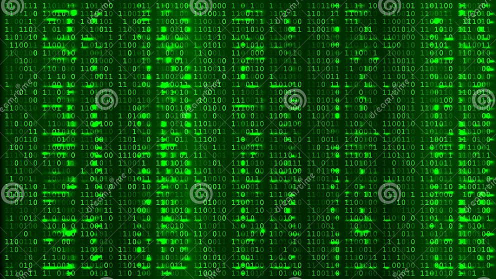 Green Digital BG. Coding or Hacking Concept. Stock Vector ...