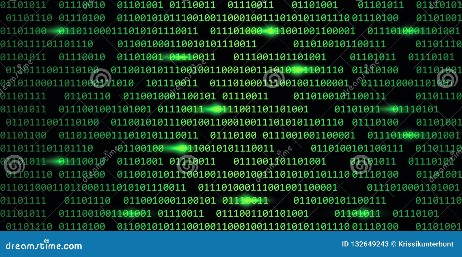 Green Digital Binary Code Web Technology Background Stock Vector ...
