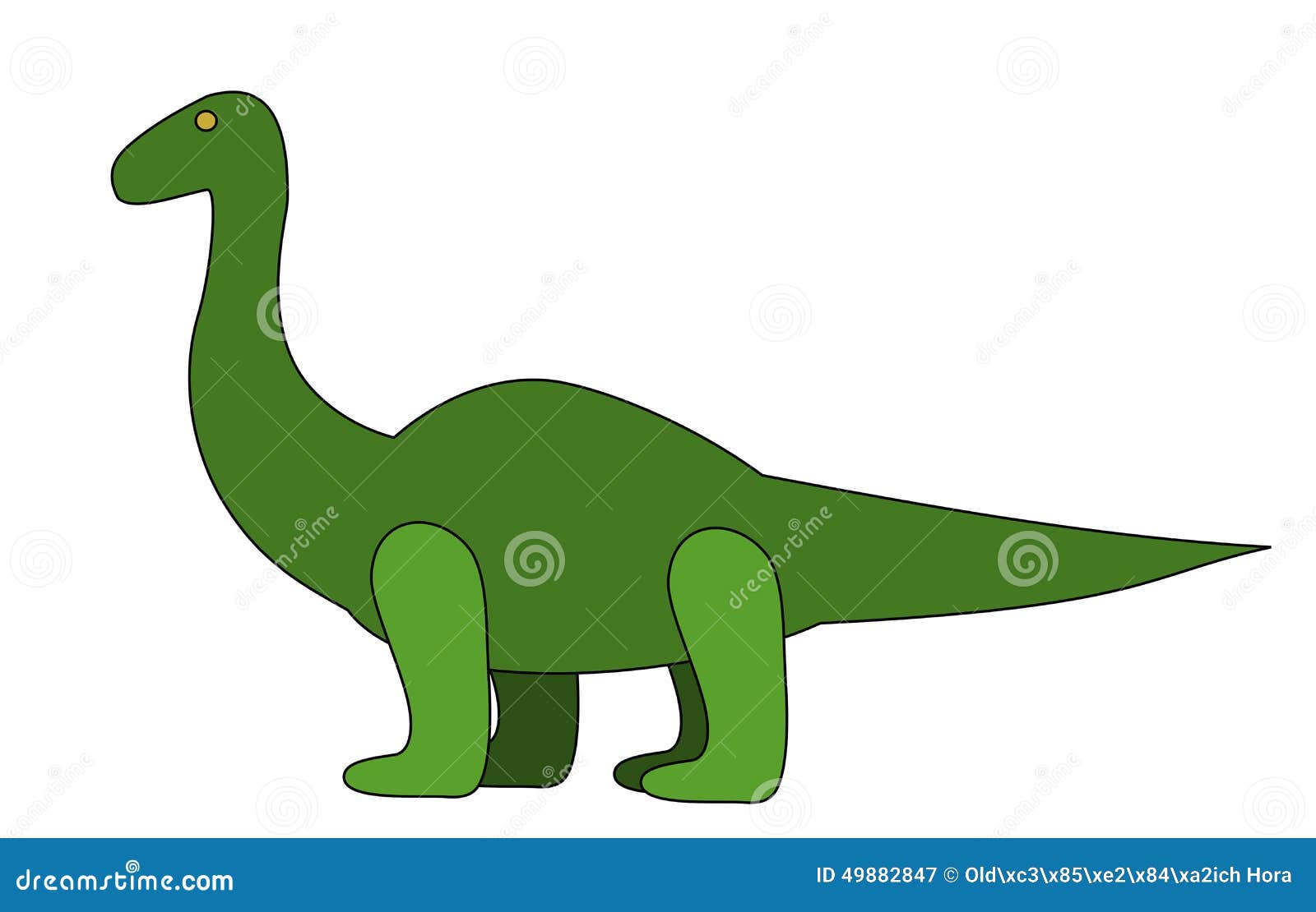 Green dinosaur stock illustration. Illustration of green - 49882847