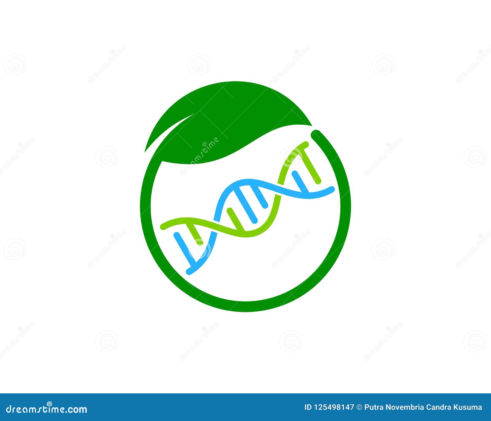 Green Dna Logo Icon Design stock vector. Illustration of garden - 125498147